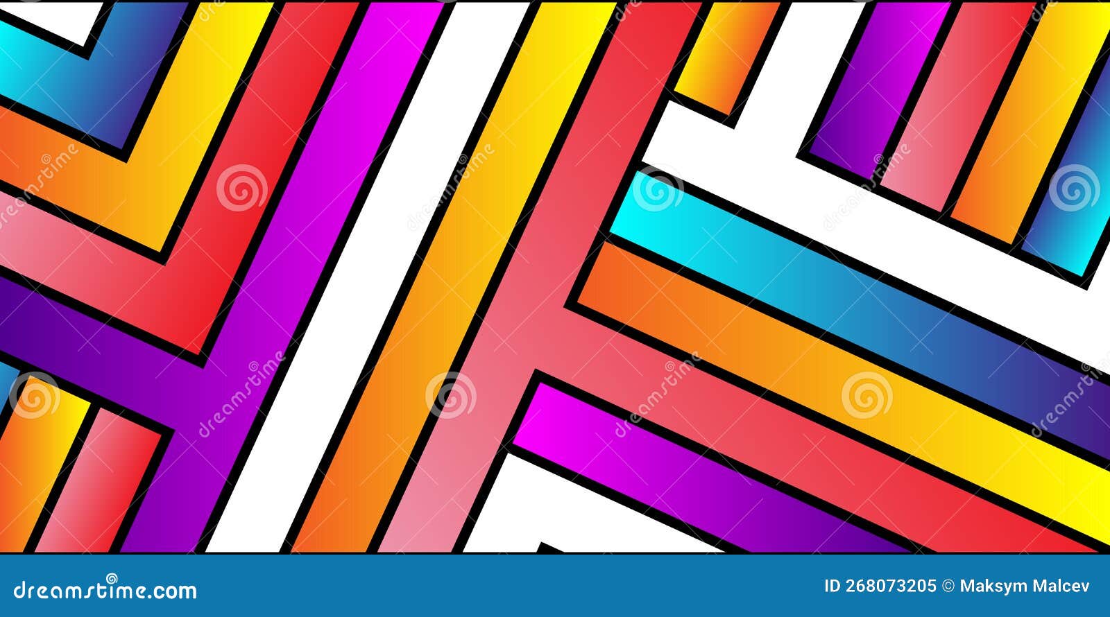 Geometric Background with Color Stripes Pattern. Abstract Wallpaper ...
