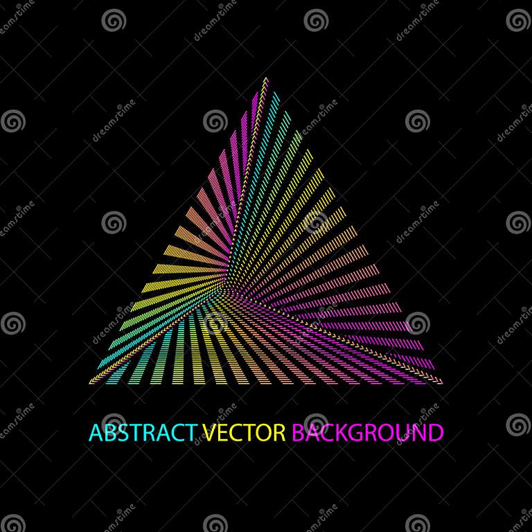 Geometric Background with Colored Triangle and Space for Lettering ...