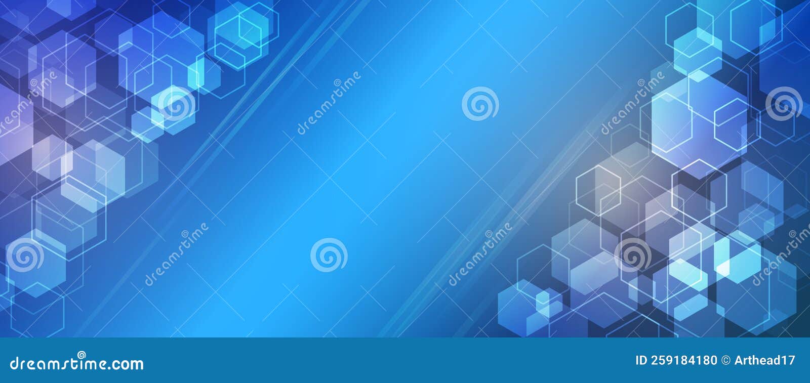 Geometric Background with Hexagonal and High-tech Elements for ...
