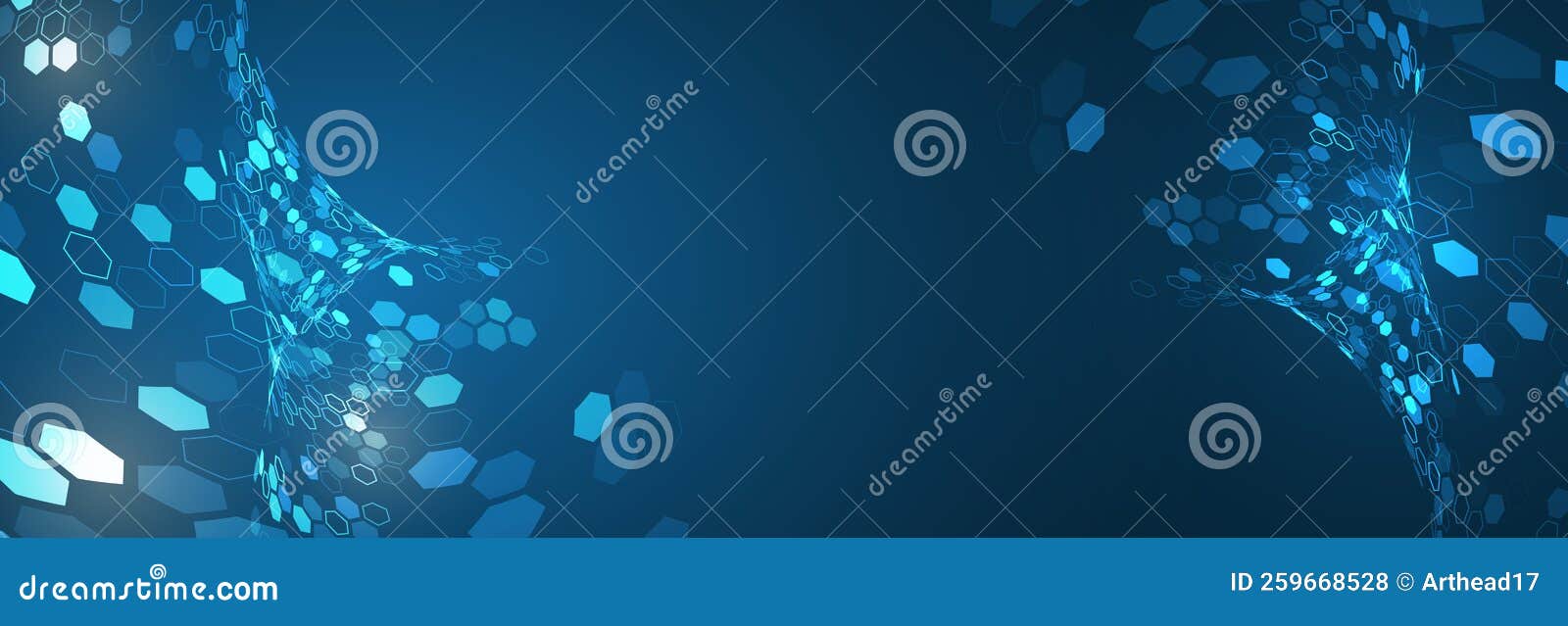 Geometric Background with Hexagonal and High-tech Elements for ...