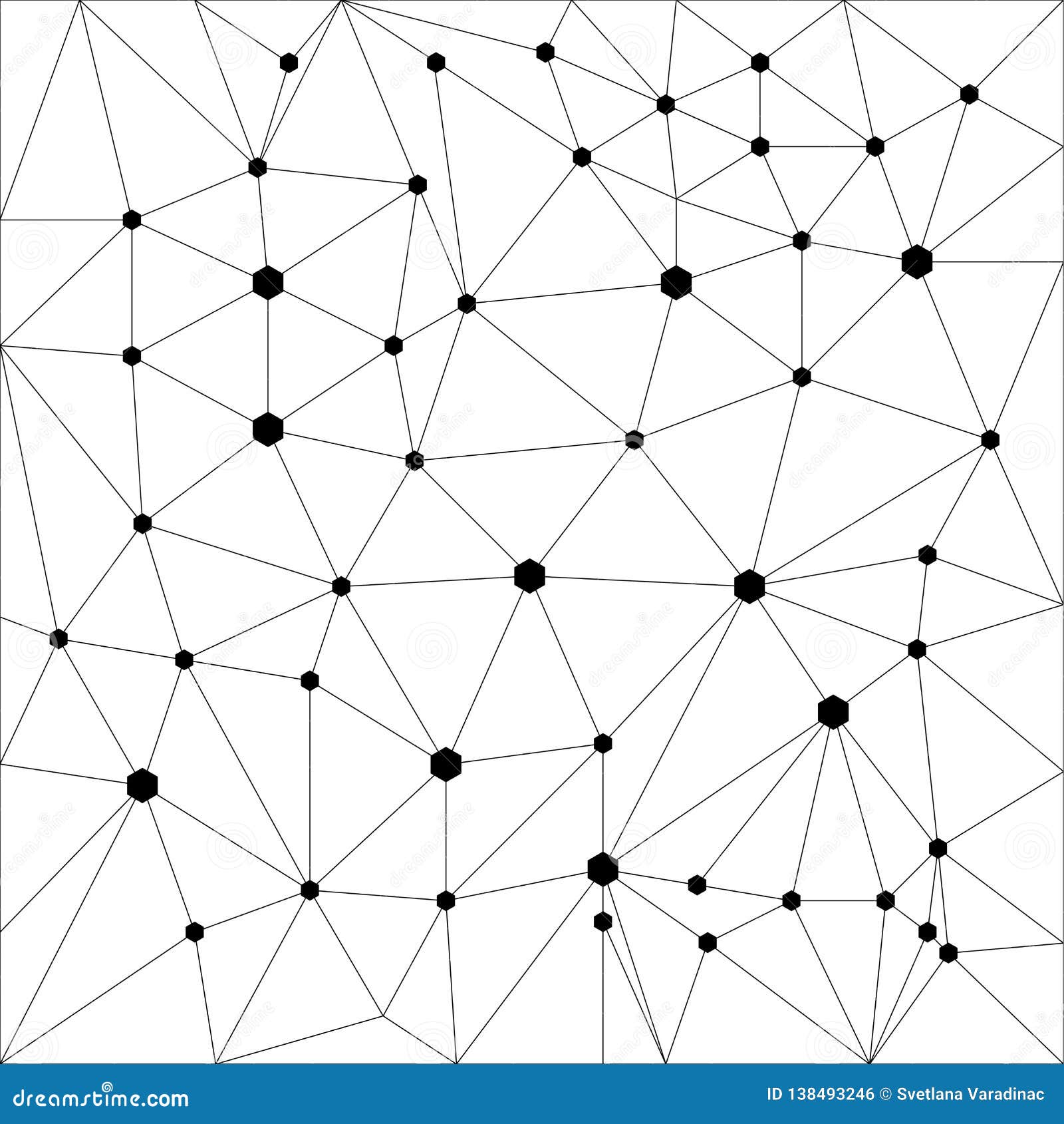 Wireframe Polygonal Abstract Mesh. Vector Polygon Which Consist of ...