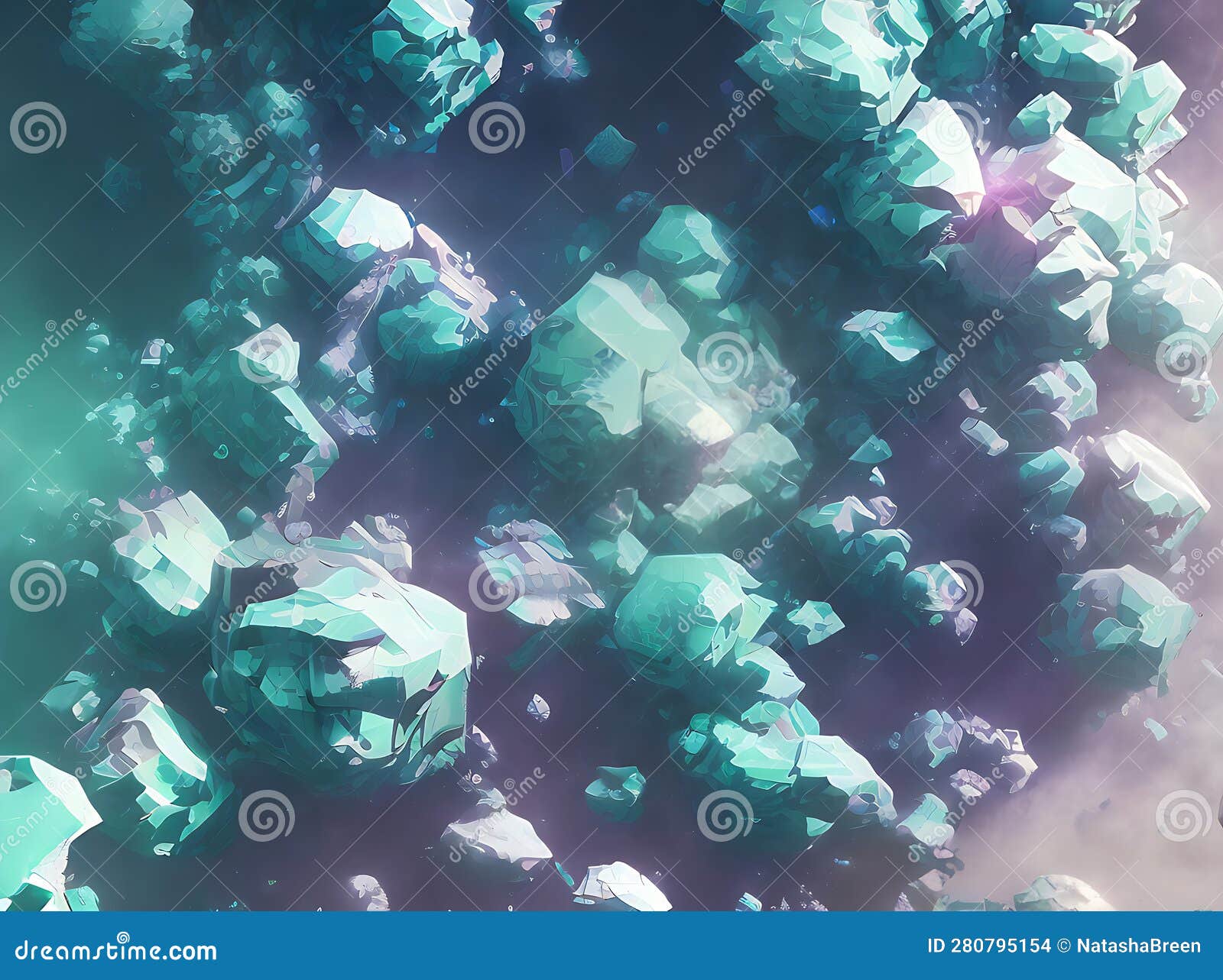 Geometric Background with Pastel Panel Stacking. Stock Illustration ...