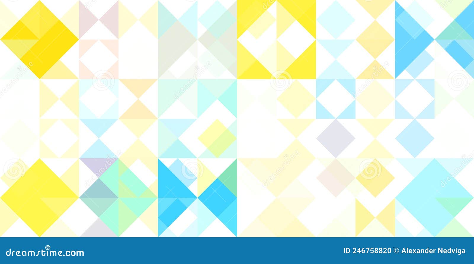 Geometric Background Pattern. Yellow Blue White Stock Illustration ...