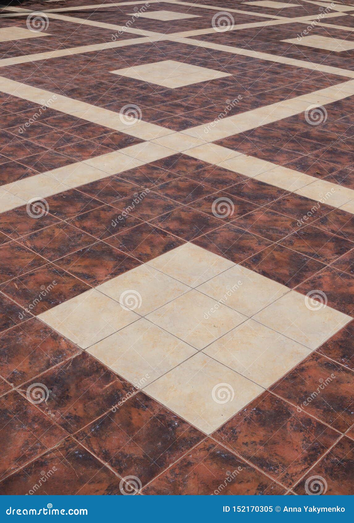 Geometric Background of Paving Slabs of Colored Rhombuses Stock Image ...