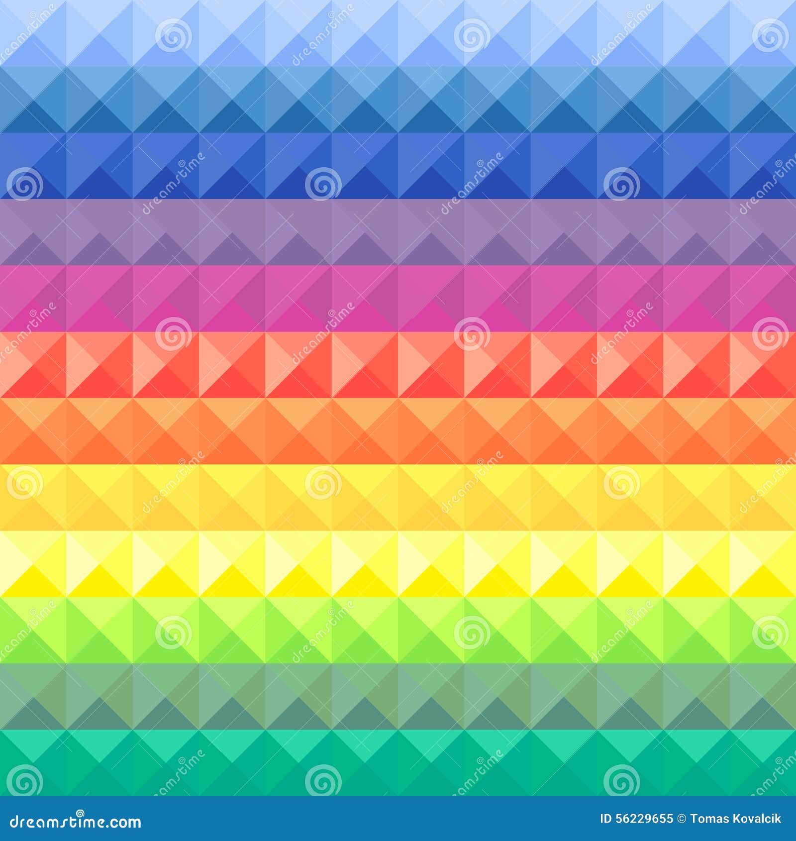 Geometric Background, Rainbow Stock Vector - Illustration of vector ...