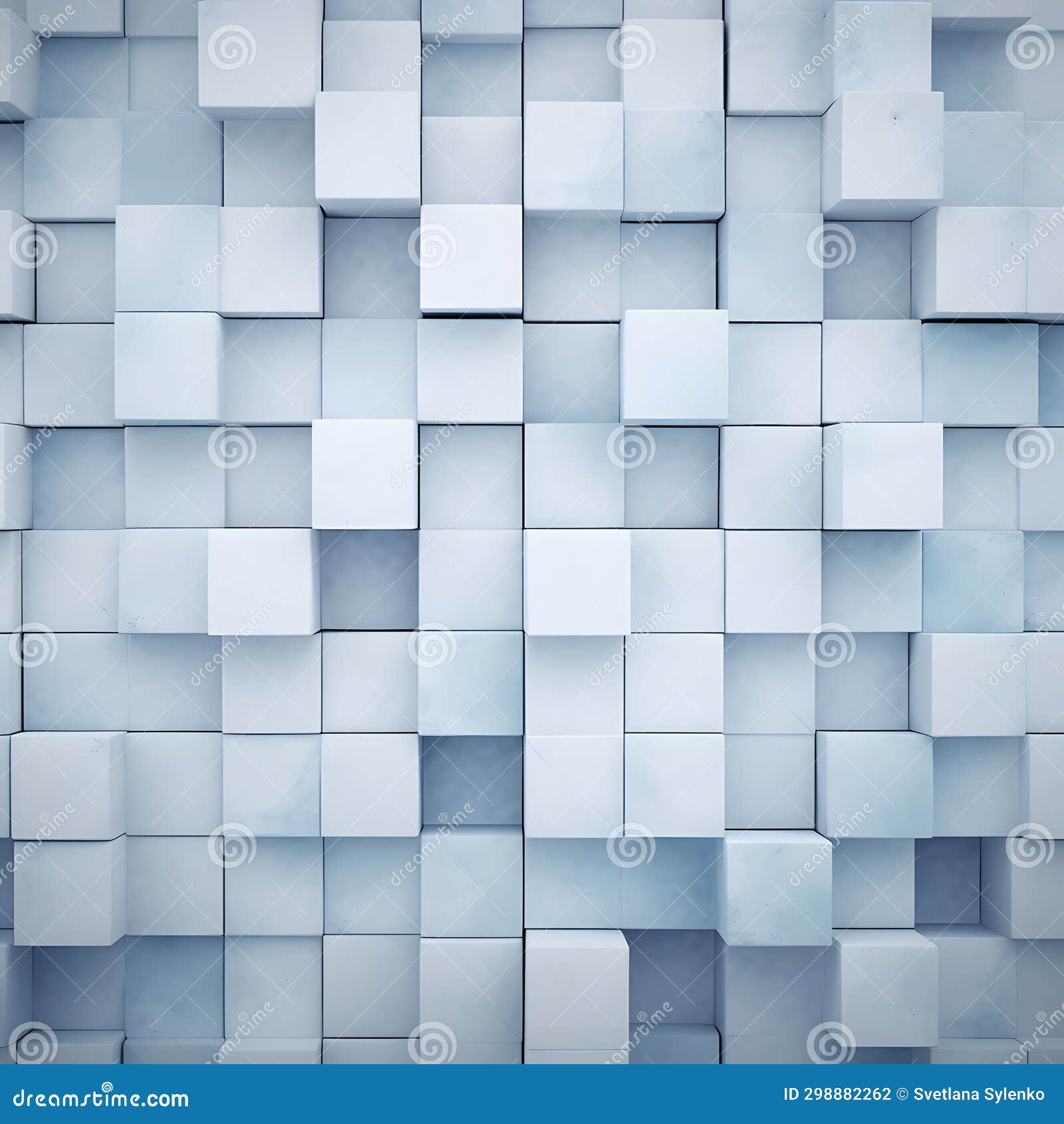 Geometric Background with Squares in Bright Light with Soft Shadows As ...