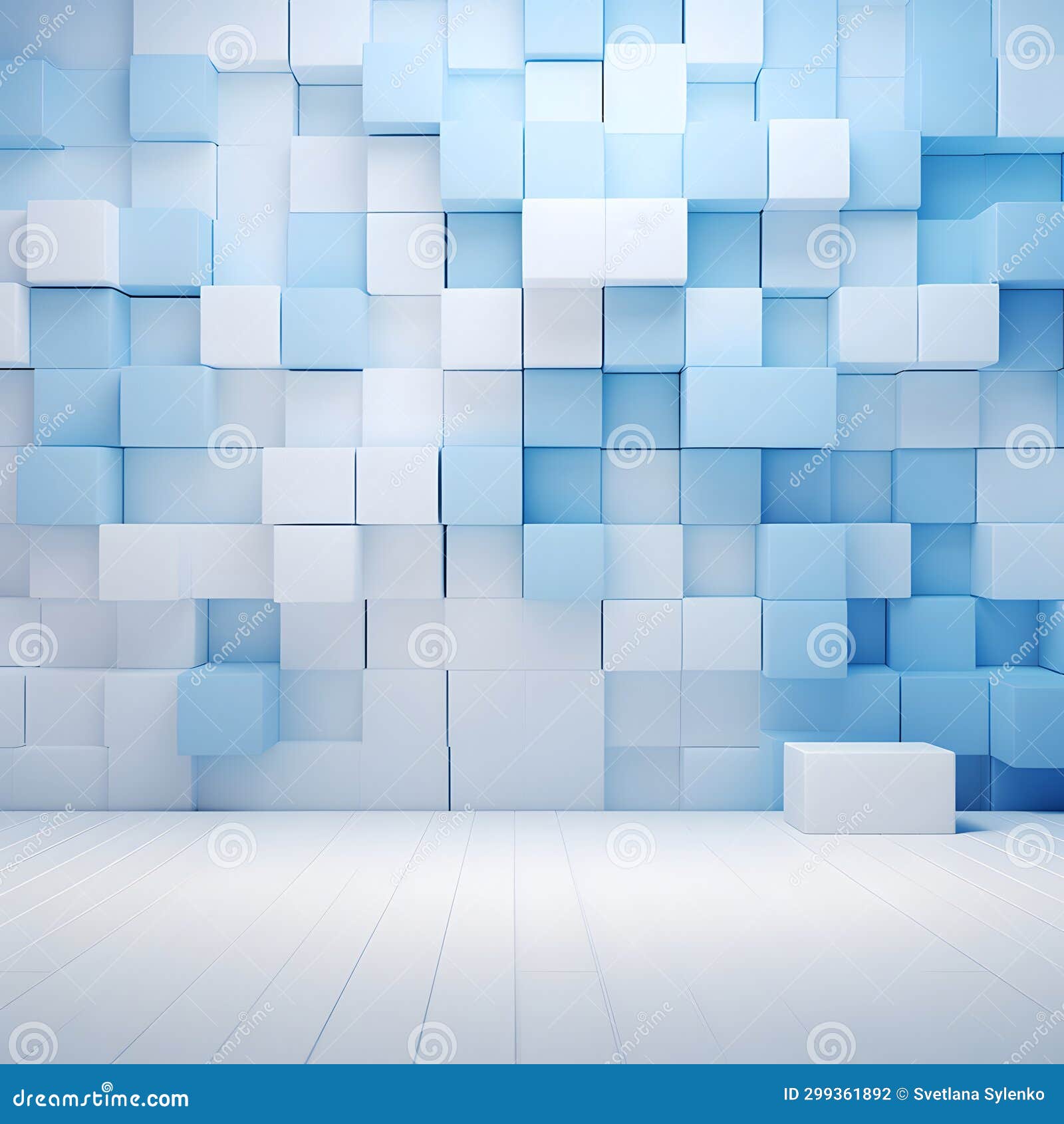 Geometric Background with Squares in Bright Light with Soft Shadows As ...