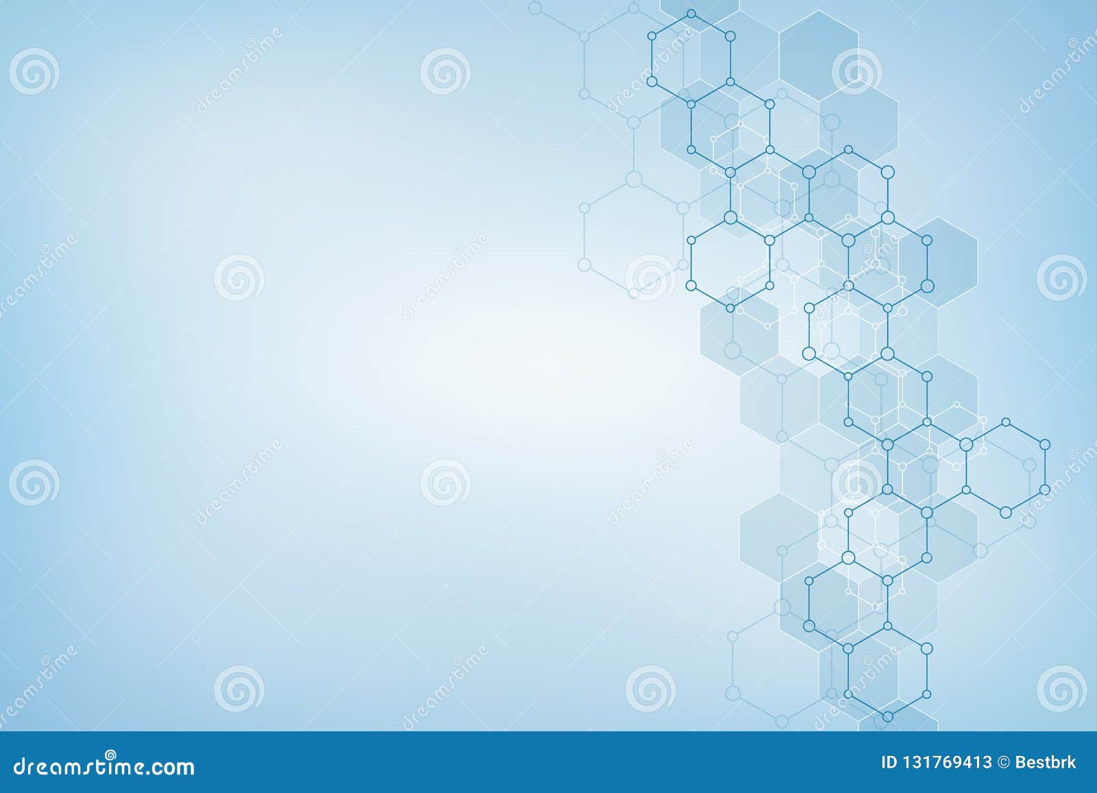 Geometric Background Texture with Molecular Structures and Chemical ...