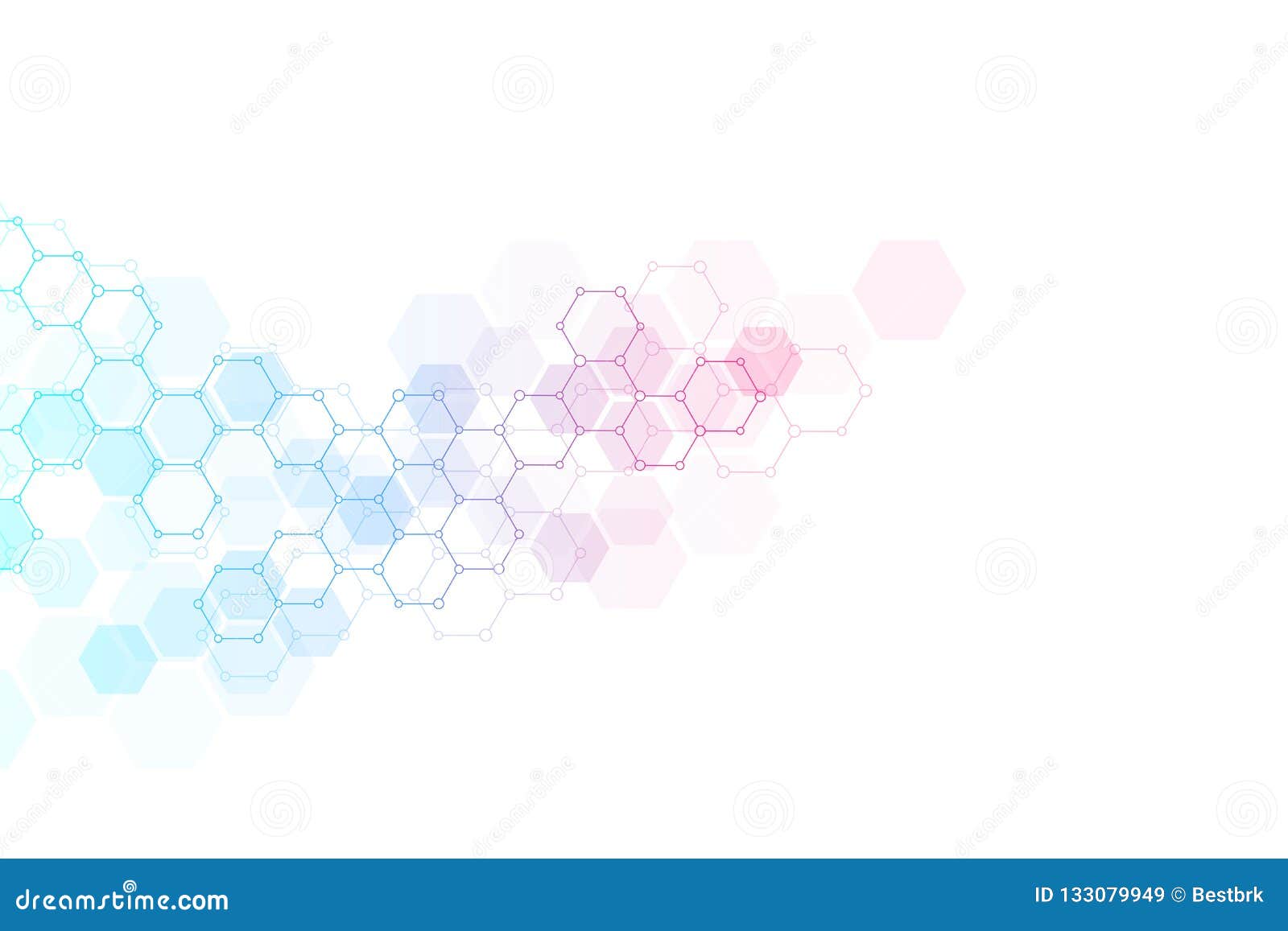 Geometric Background Texture with Molecular Structures and Chemical ...