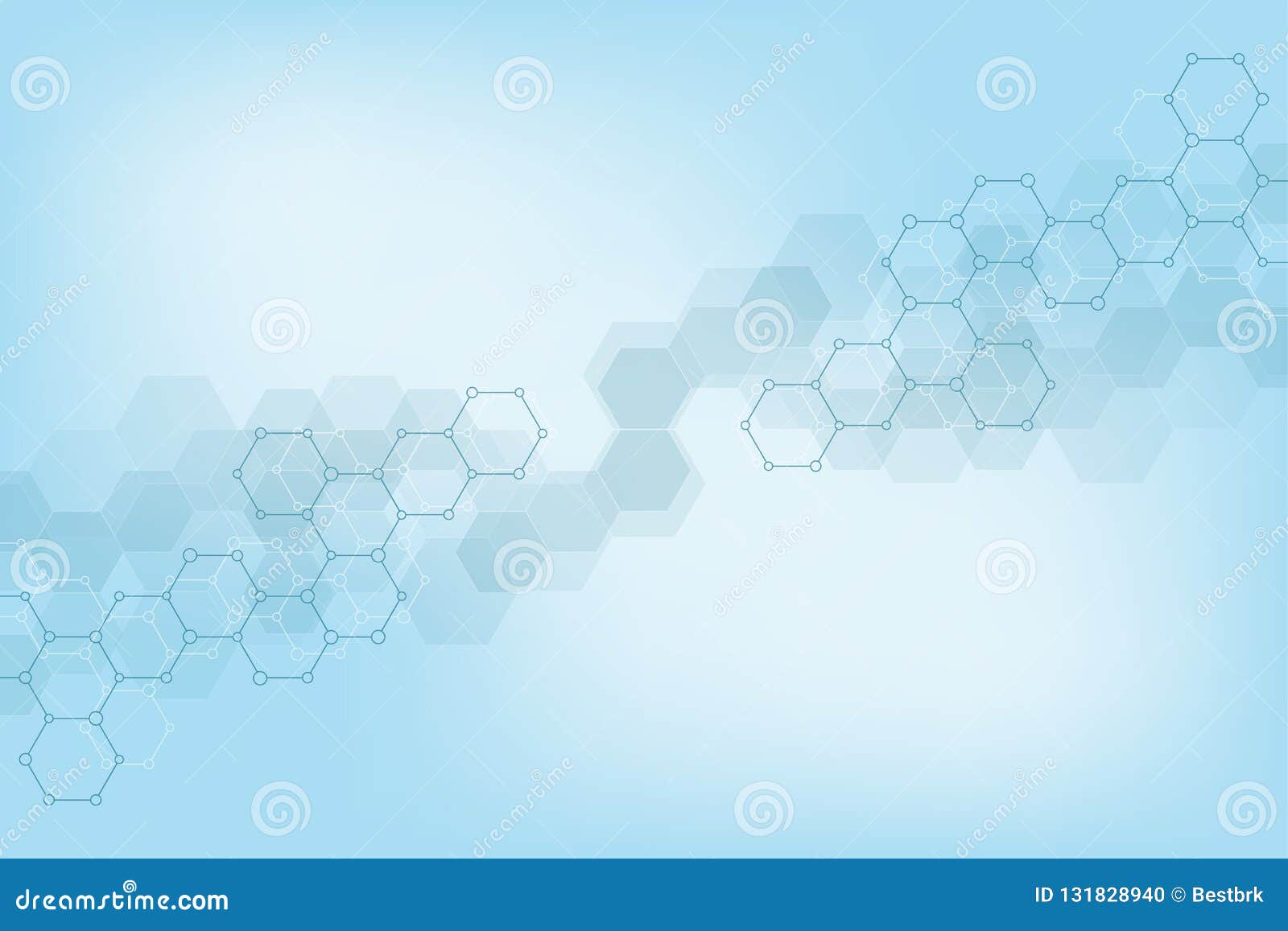 Geometric Background Texture with Molecular Structures and Chemical ...