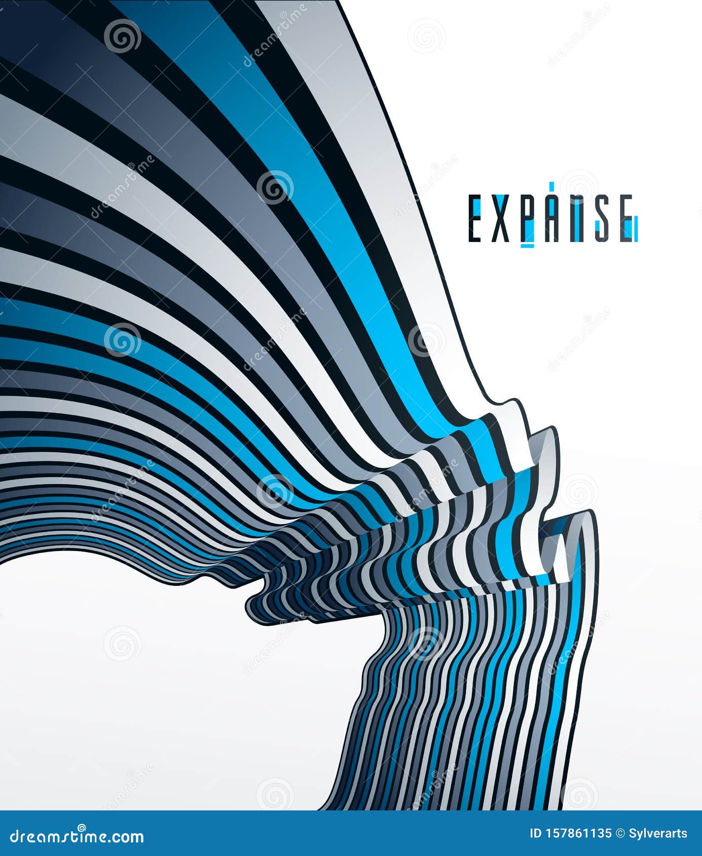 Geometric Backgrounds with Minimal Parallel 3D Lines Vector Abstract ...