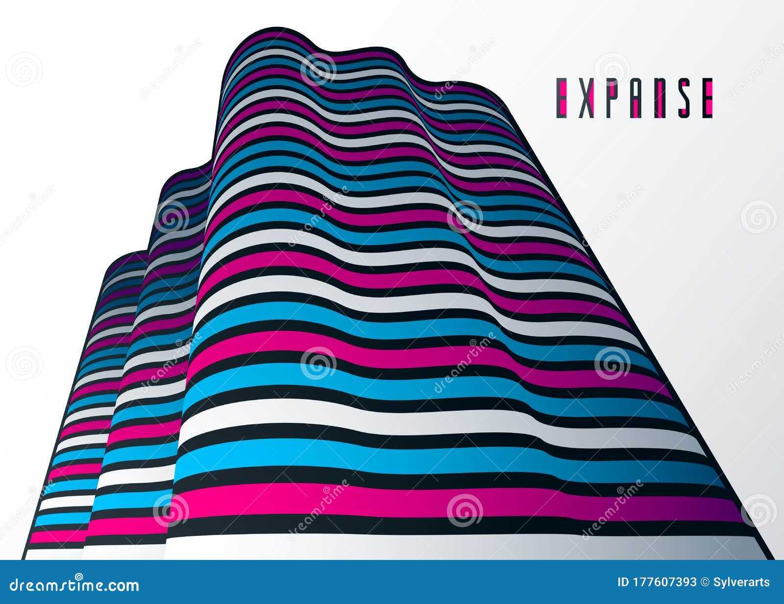 Geometric Backgrounds with Minimal Parallel 3D Lines Vector Abstract ...