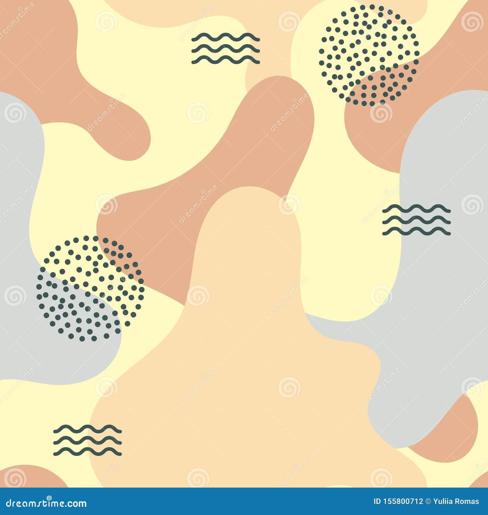 Geometric Badges Pattern. Trendy Minimal Design. Vector Abstract ...