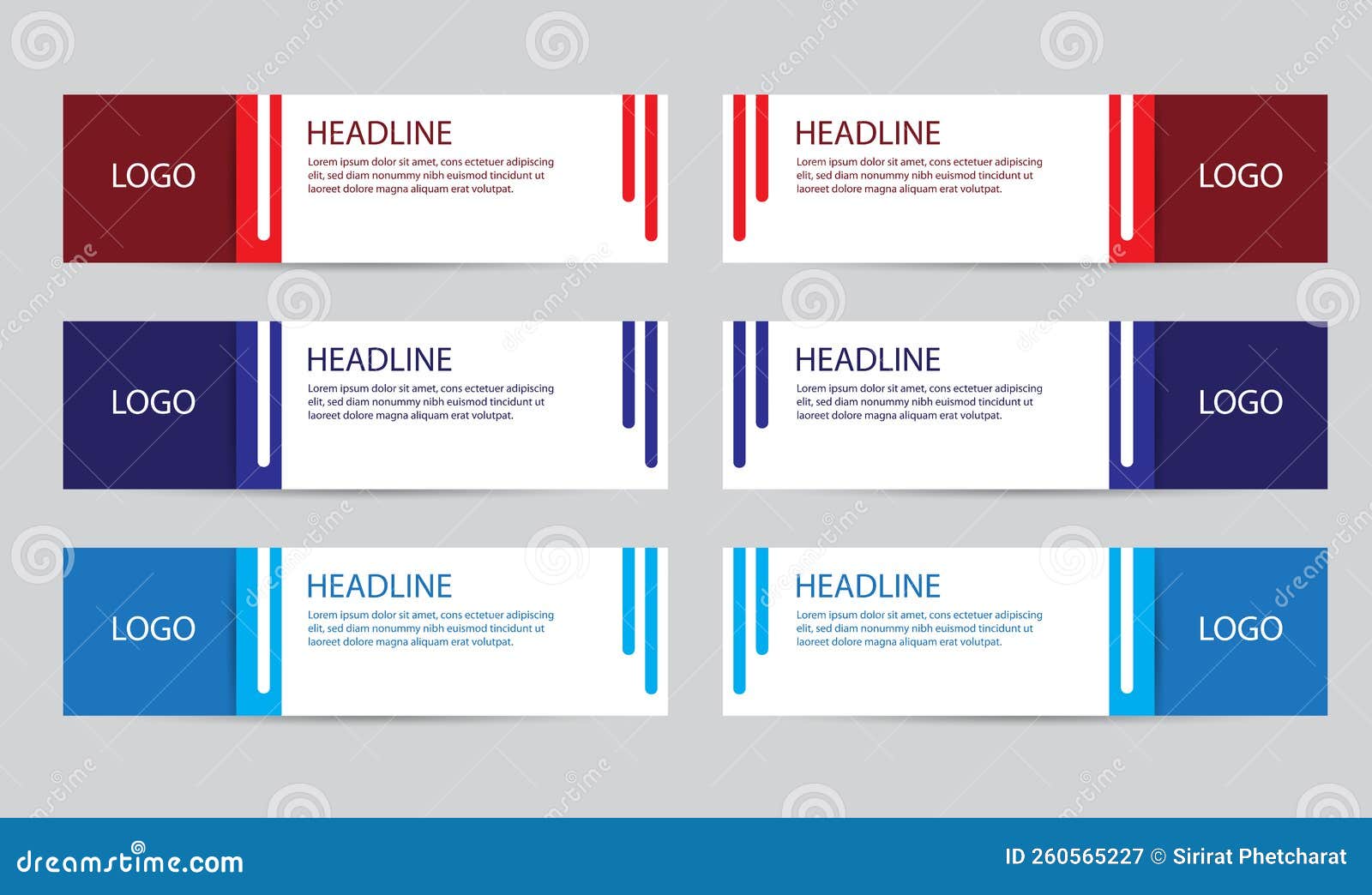 Geometric_Banner_Design_Headline_Template Stock Illustration ...