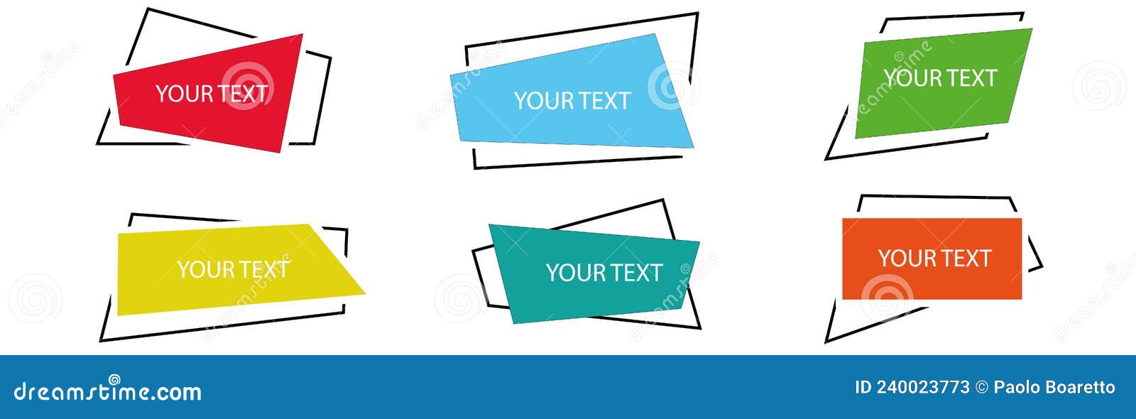 Geometric banner stock illustration. Illustration of discount - 240023773