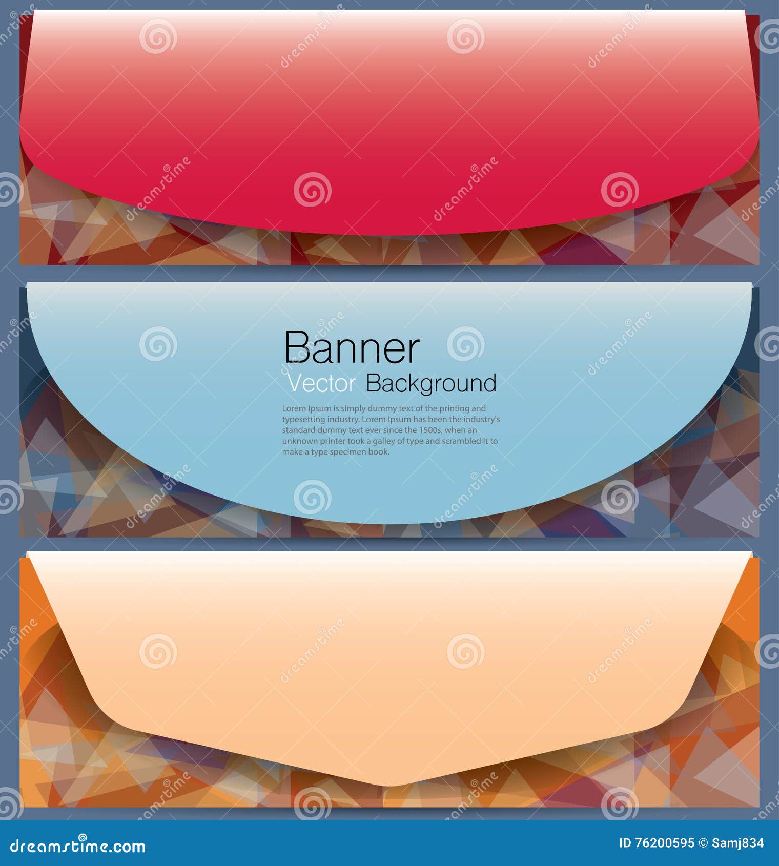 Geometric Banners Vector Design Background Stock Illustration ...