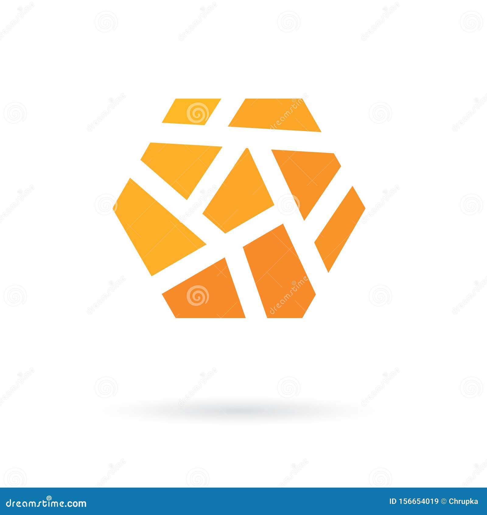 Geometric Bee Honey Comb Icon Stock Vector - Illustration of hives ...