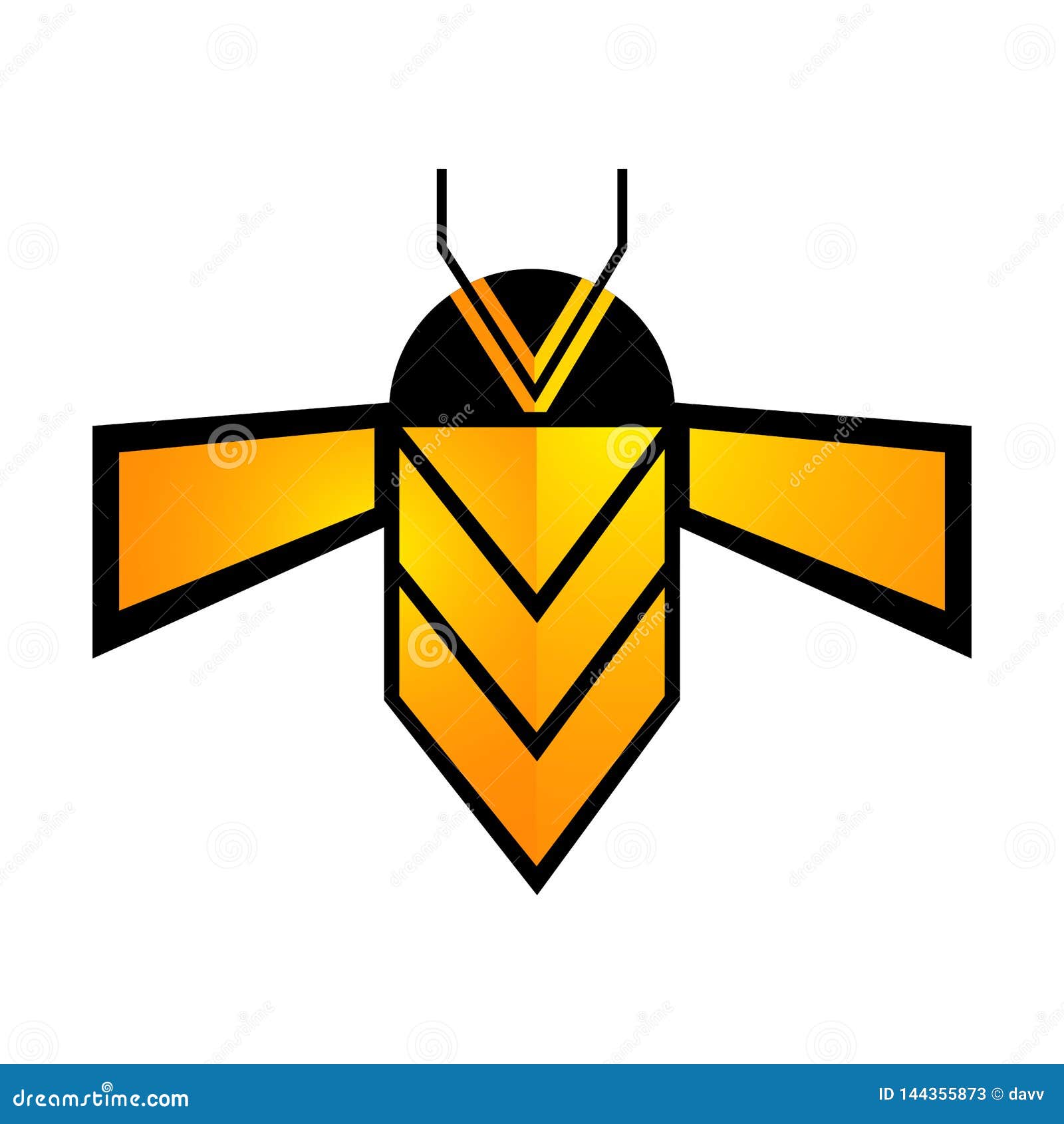 Geometric Bee Line Concept Design. Symbol Graphic Template Element ...