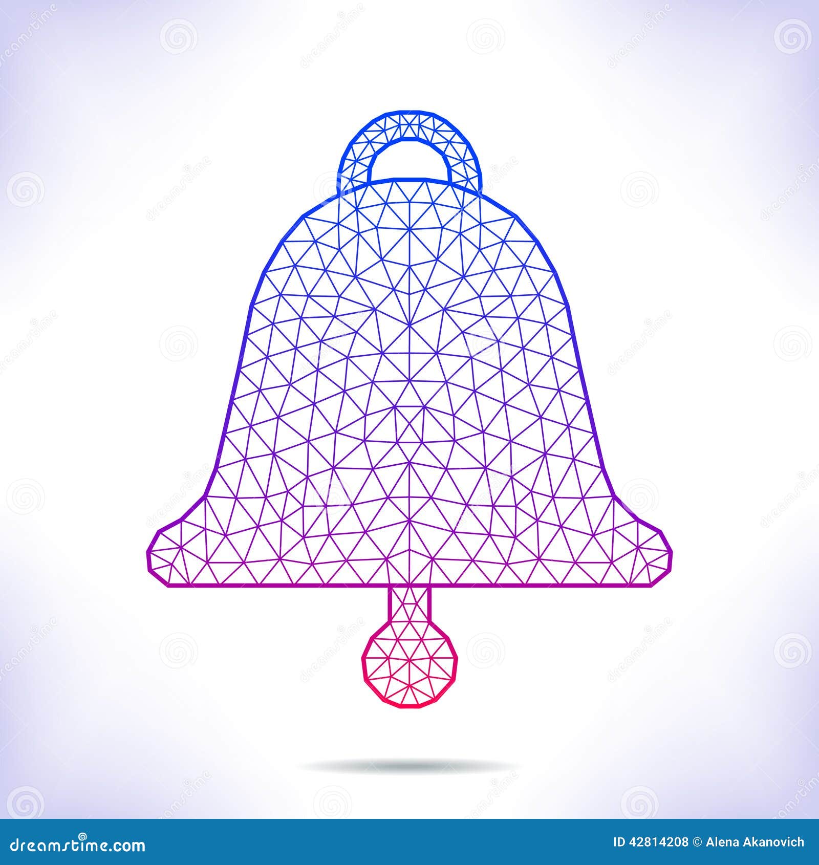 Geometric bell stock vector. Illustration of light, party - 42814208