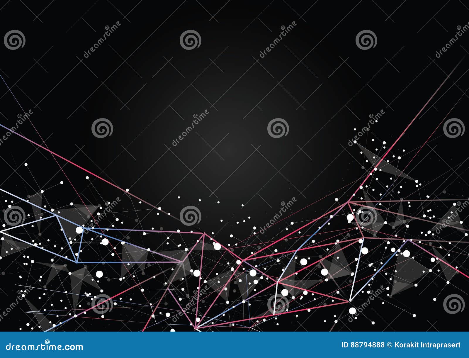 Futuristic Network Shape Abstract Render With DOF Stock Photography ...