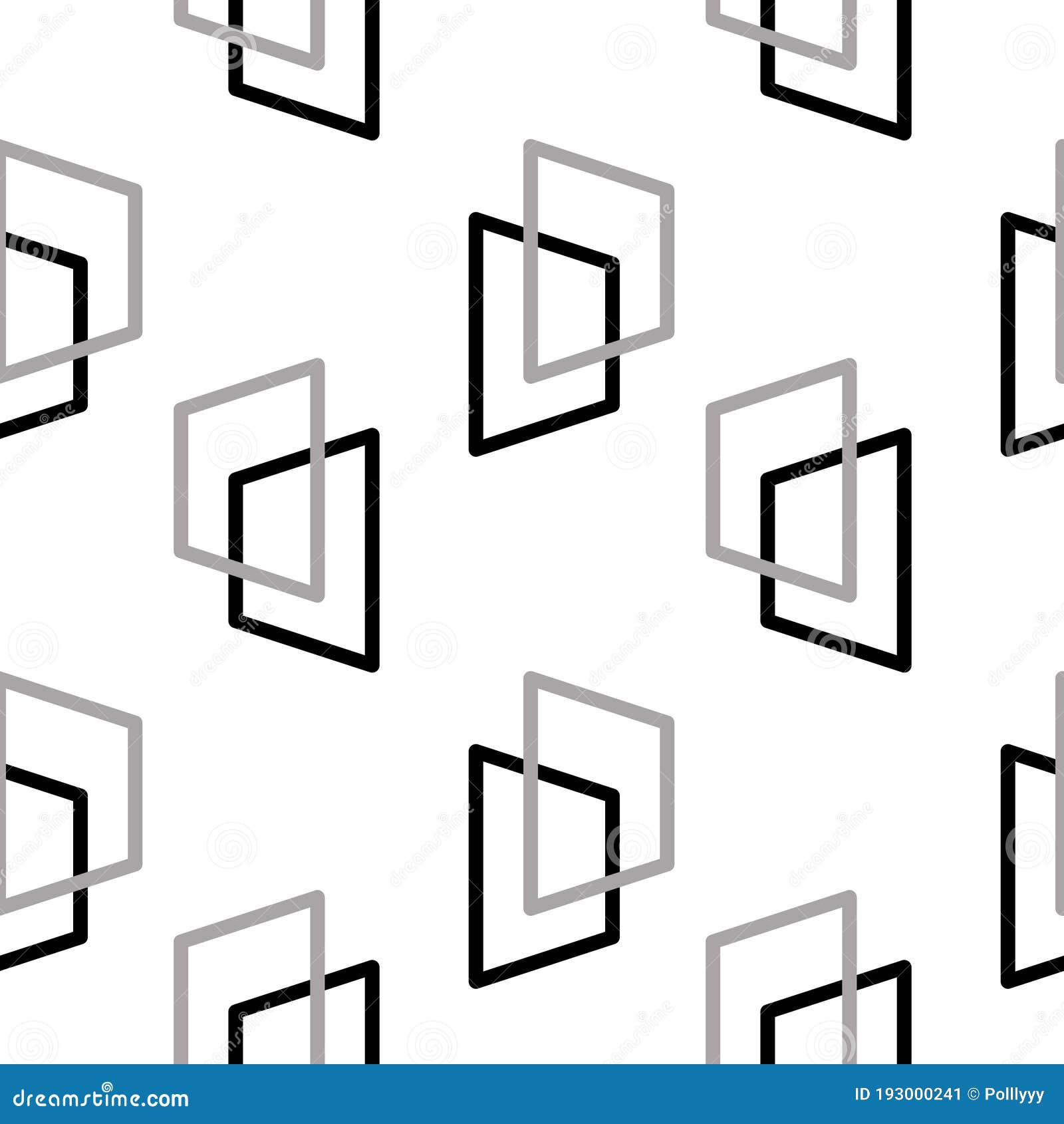 Geometric Blank Shapes. Vector Seamless Pattern Background. Art ...