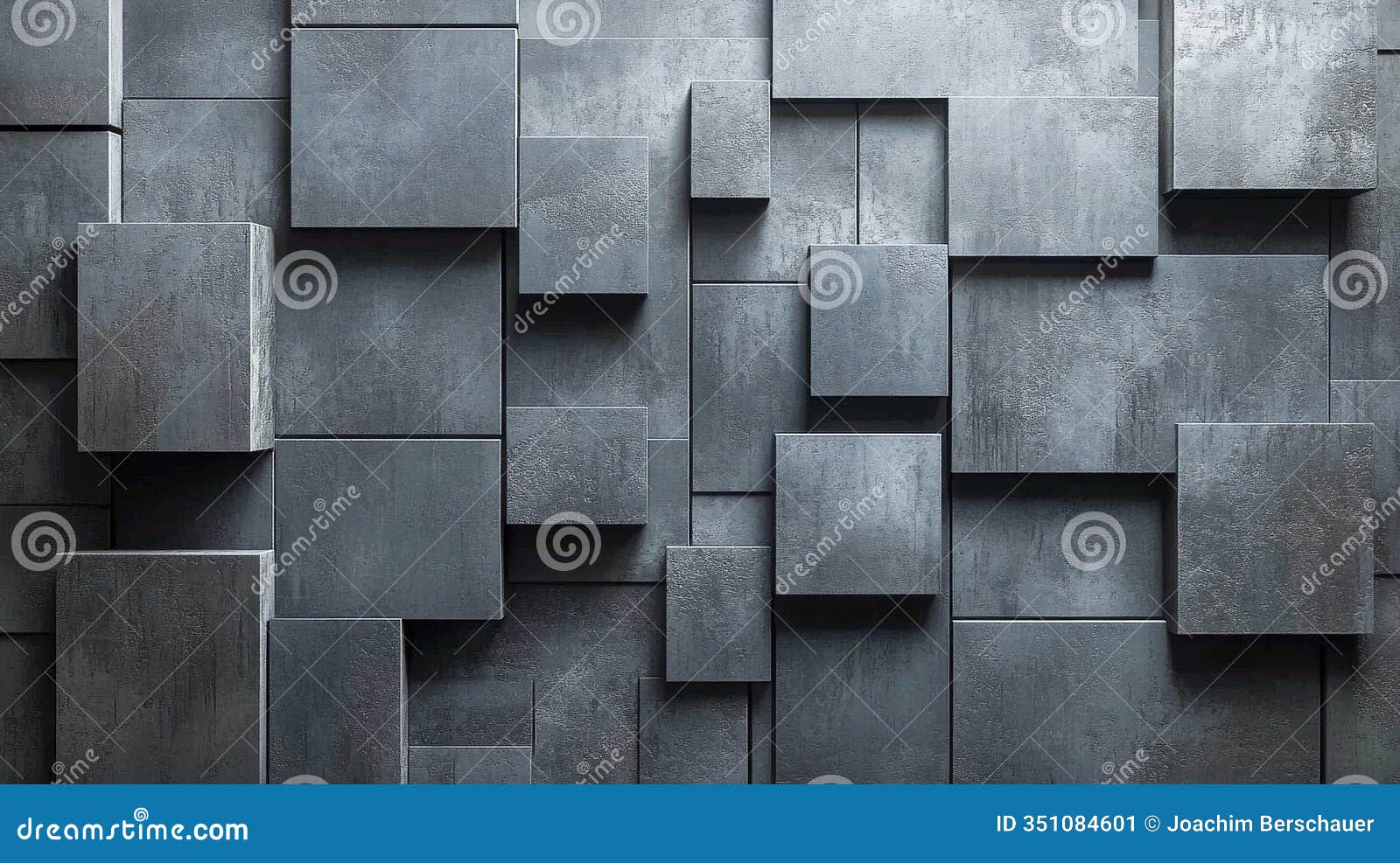 Geometric Blocks of Concrete in a Modular Design Stock Image - Image of ...