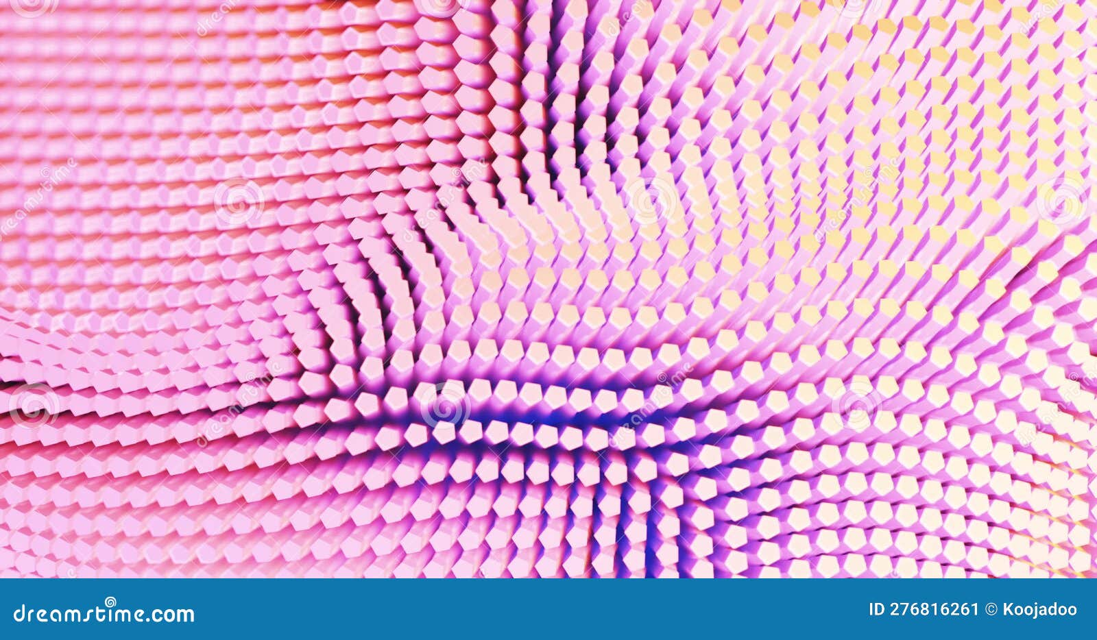 Geometric Blocks in Wave Form with Soft Pink Pastel Color Stock Video ...