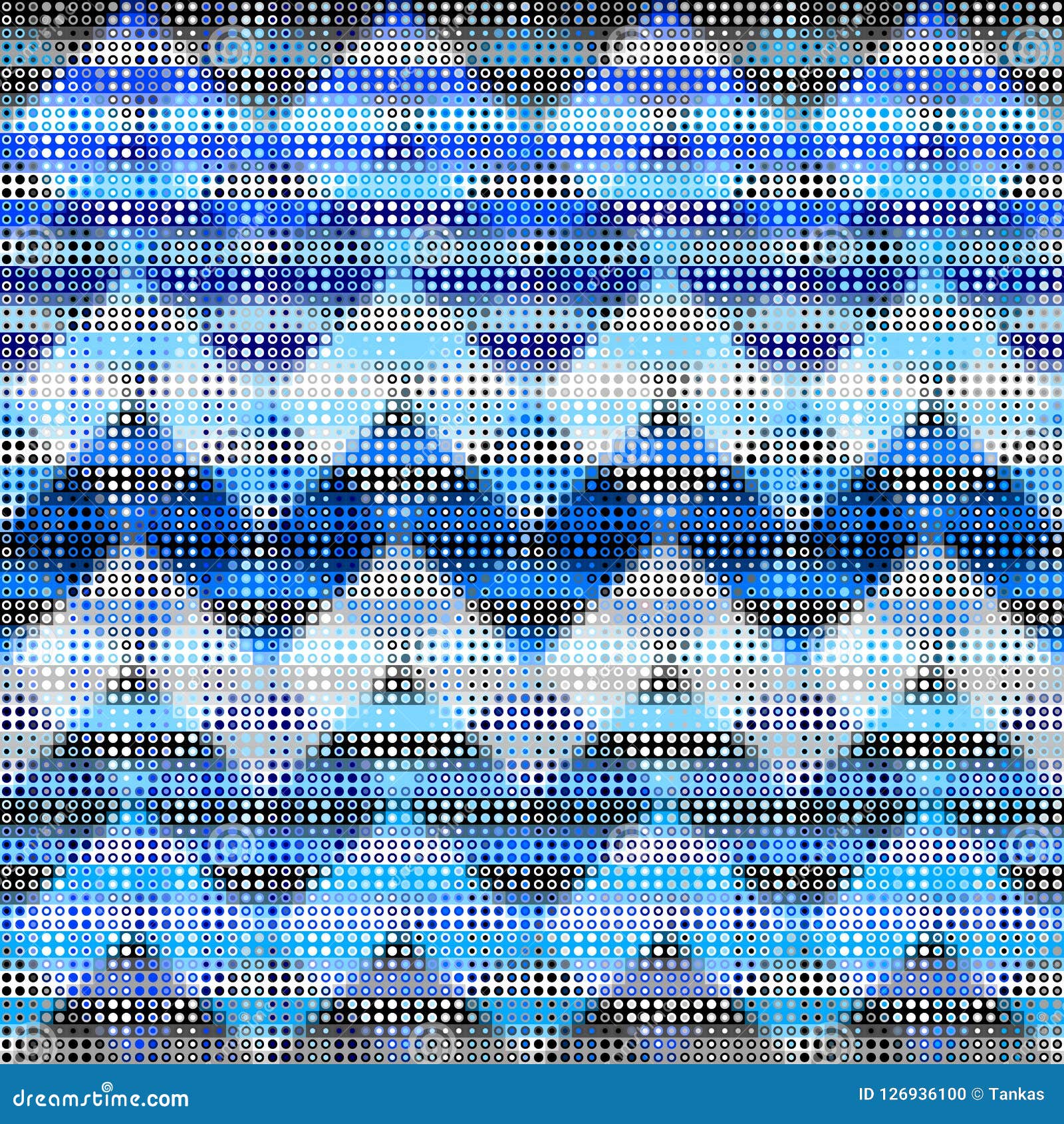 Geometric Abstract Pattern in Low Poly Pixel Art Style. Stock Vector ...