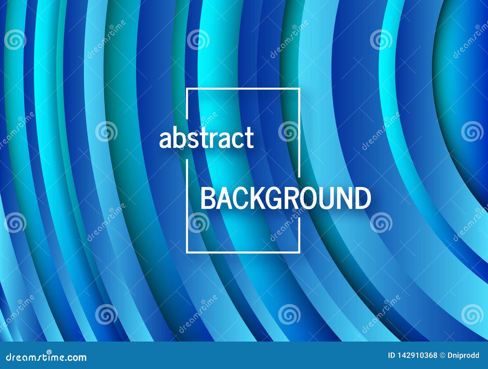 Geometric Blue Background with Abstract Circles Shapes Stock Vector ...