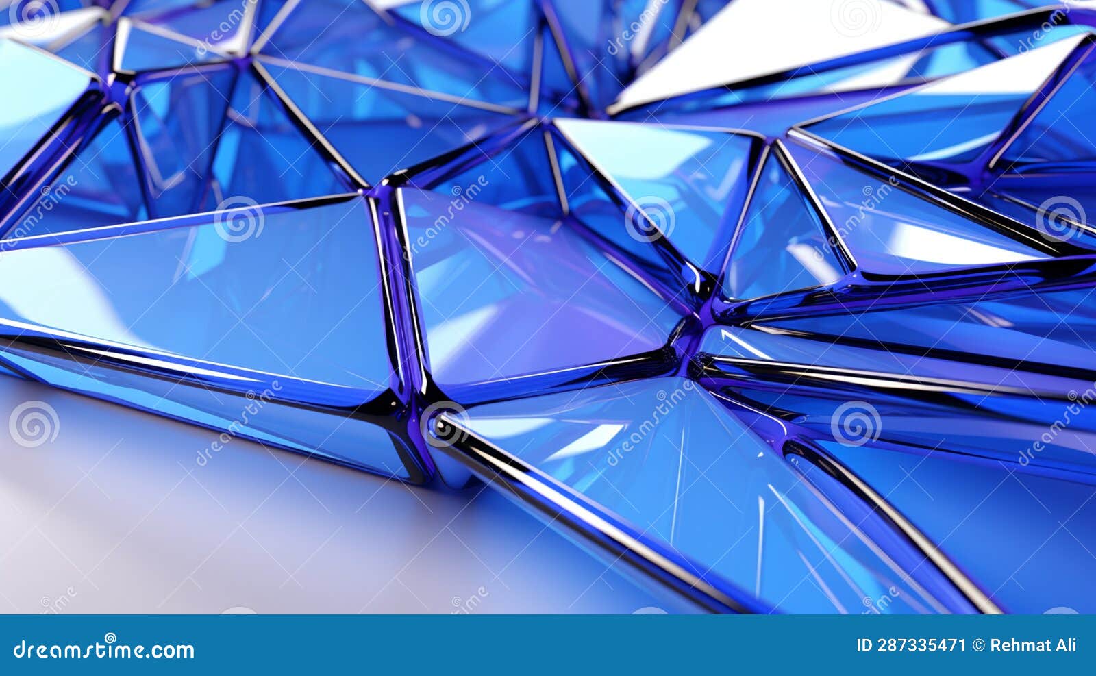 Geometric Blue Ice Texture Background 3d Rendering, 4k Ultra Hd Stock ...