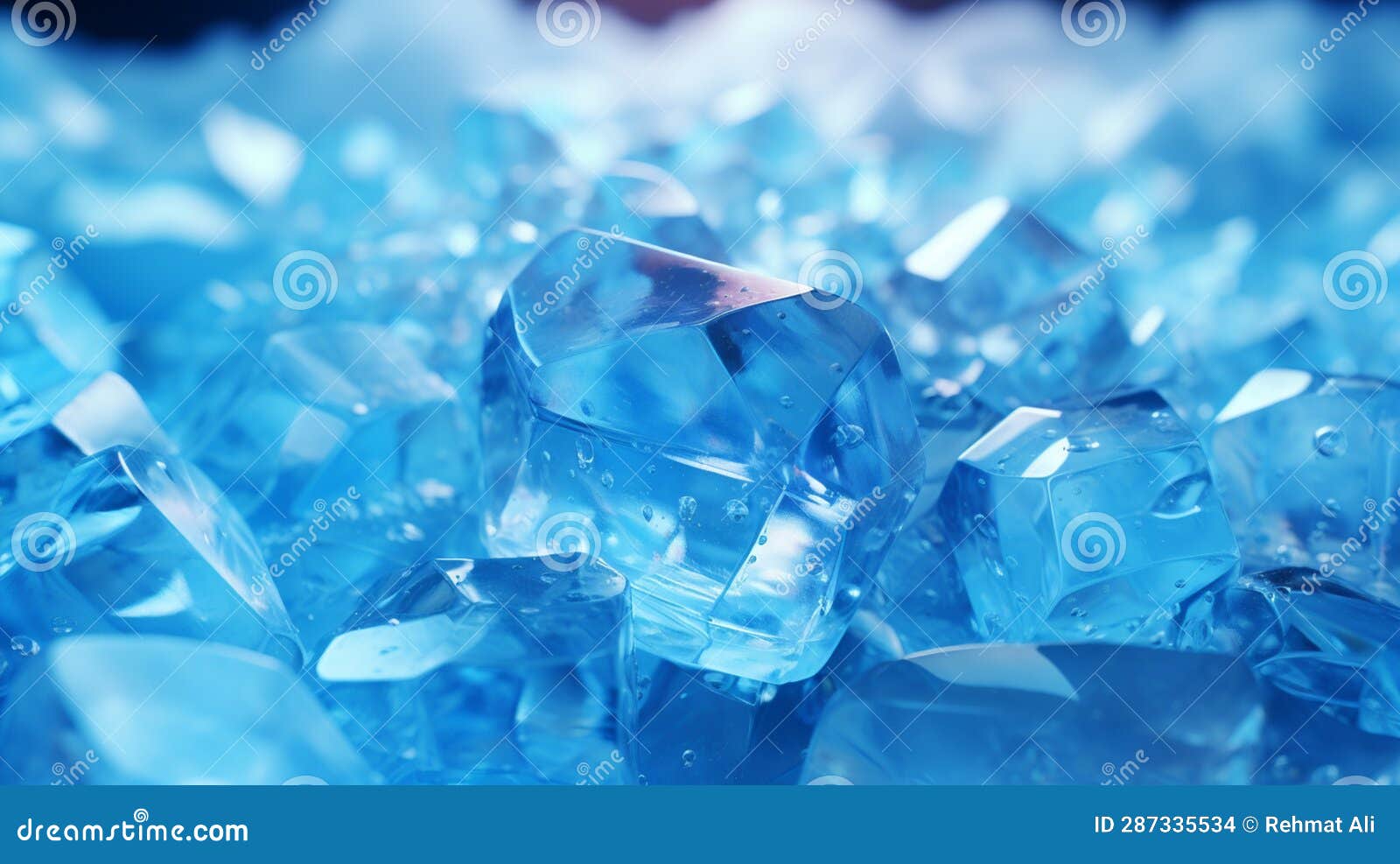 Geometric Blue Ice Texture Background 3d Rendering, 4k Ultra Hd Stock ...