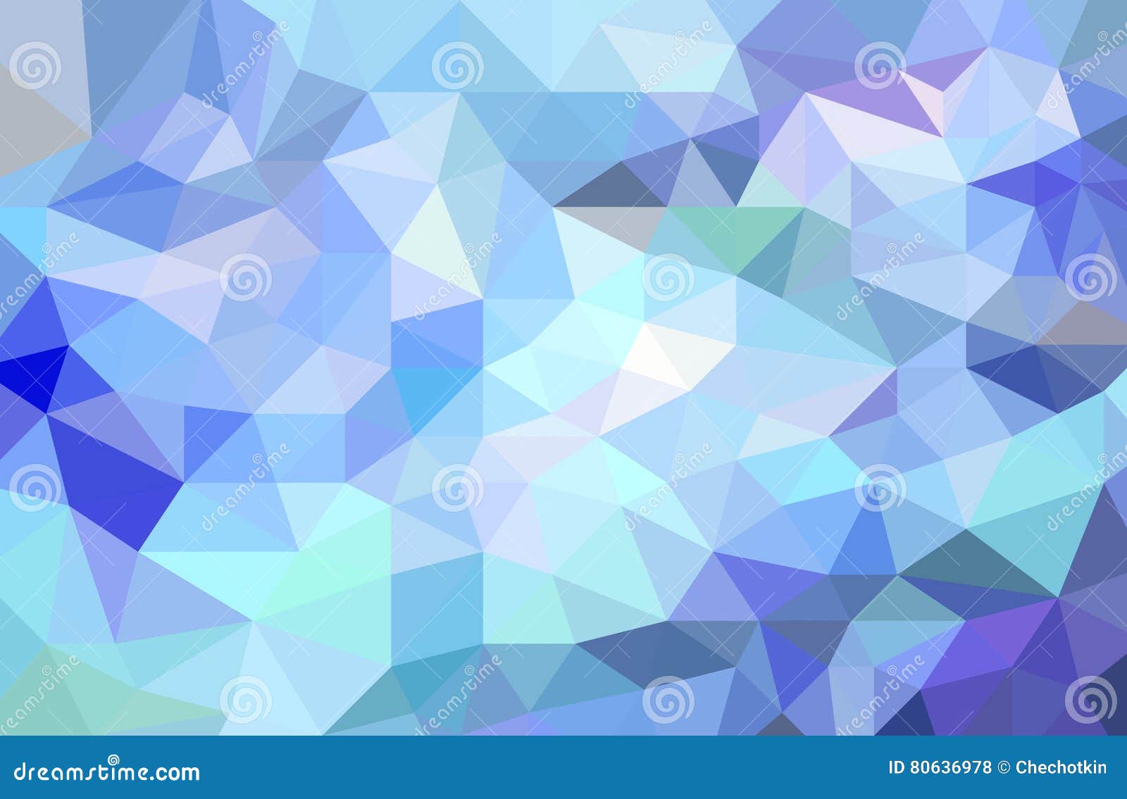 Geometric Blue Low Poly Background Stock Illustration - Illustration of ...
