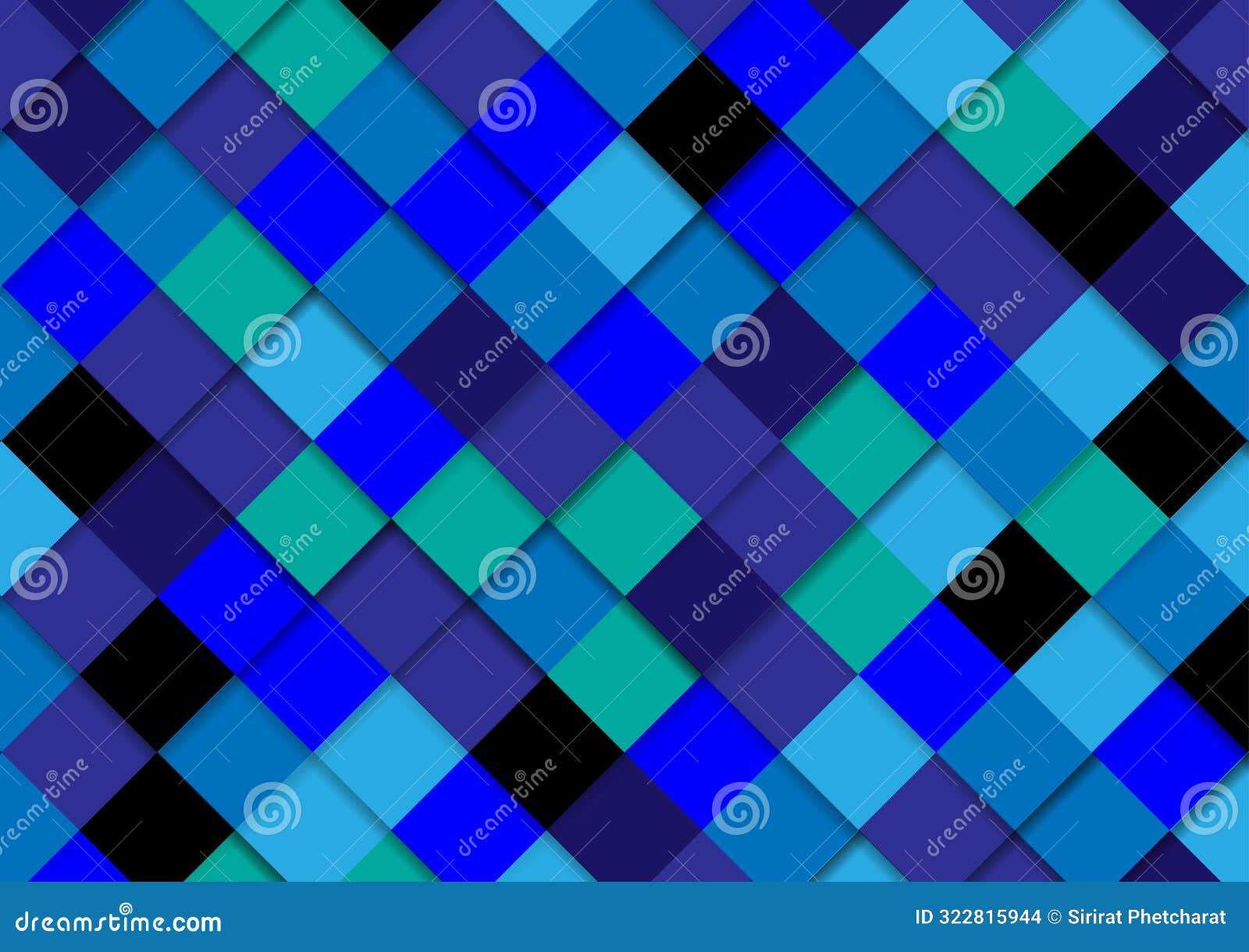 Geometric Blue Square Pattern Color Presentation Background Stock ...