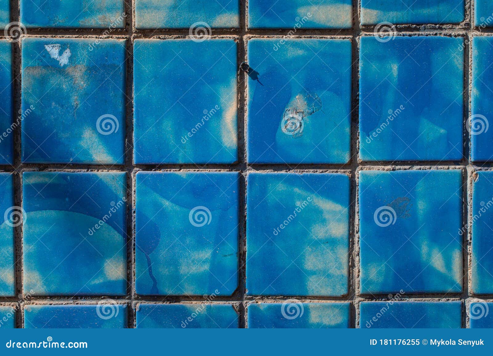 Geometric Blue Tile Pattern Texture Background and Wallpaper Stock ...