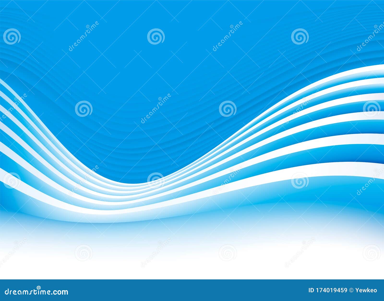 Geometric Blue Wave Abstract Background Stock Vector - Illustration of ...