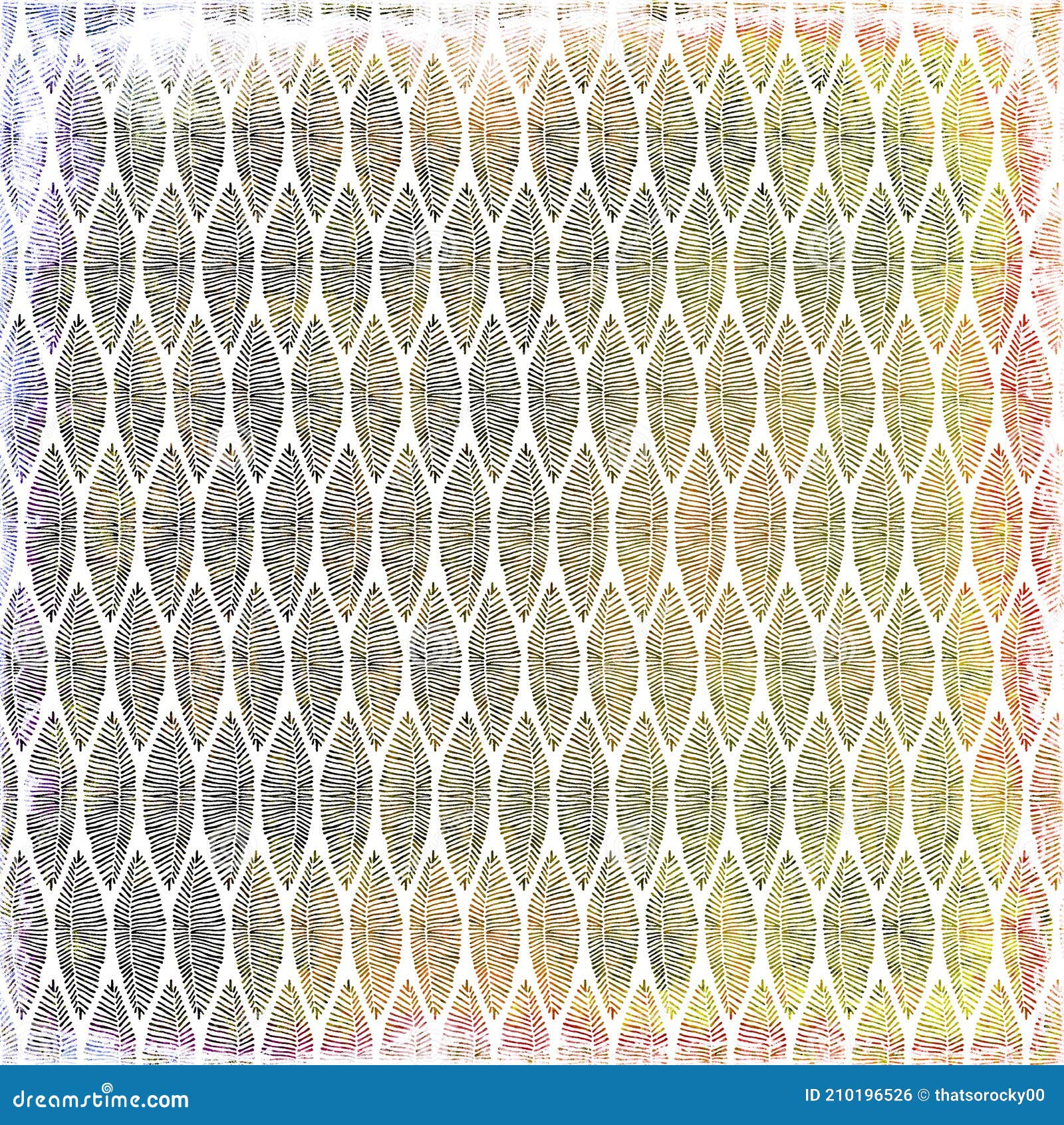 Geometric Boho Style Tribal Pattern with Distressed Texture and Effect ...