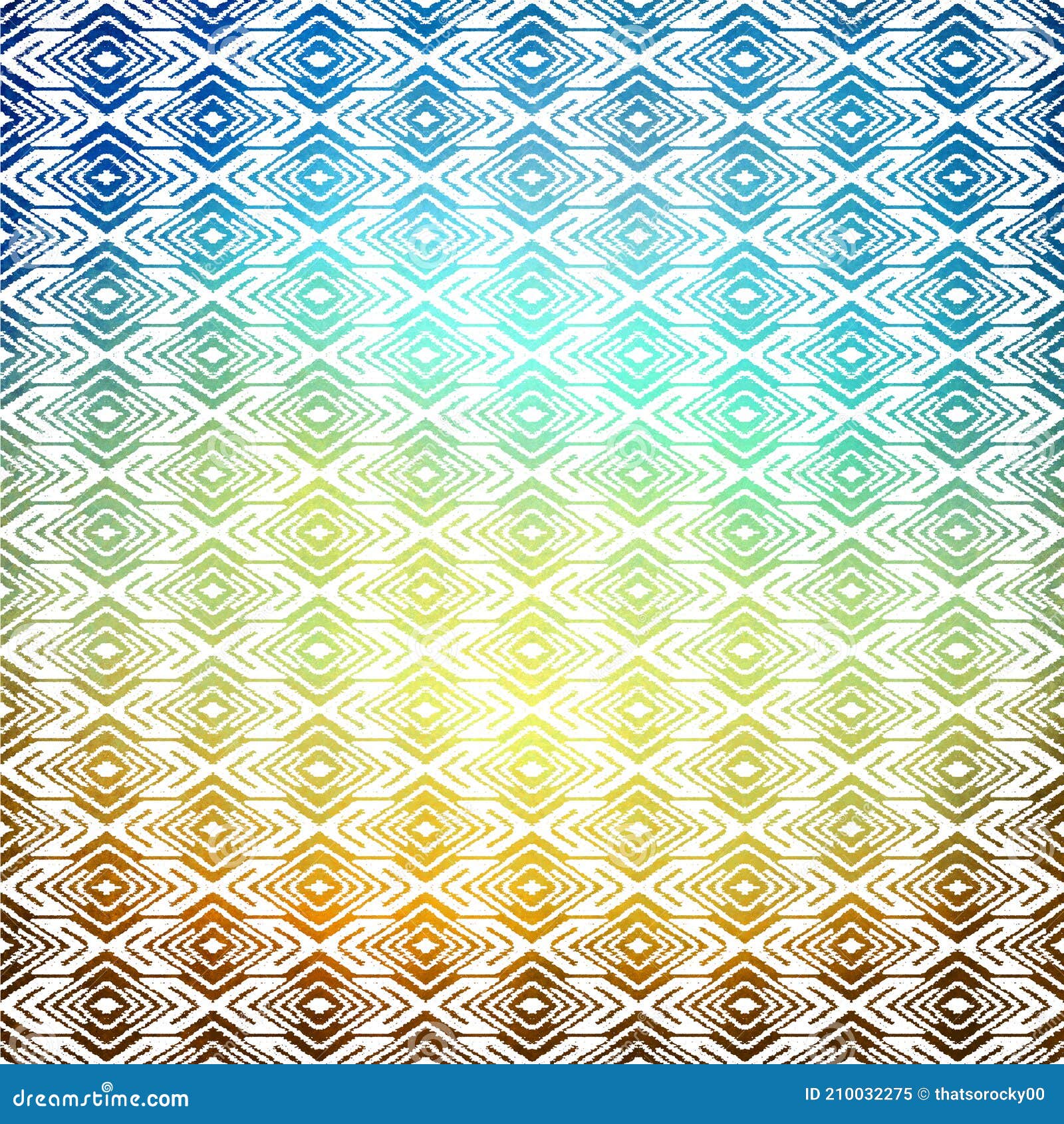 Geometric Boho Style Tribal Pattern with Distressed Texture and Effect ...