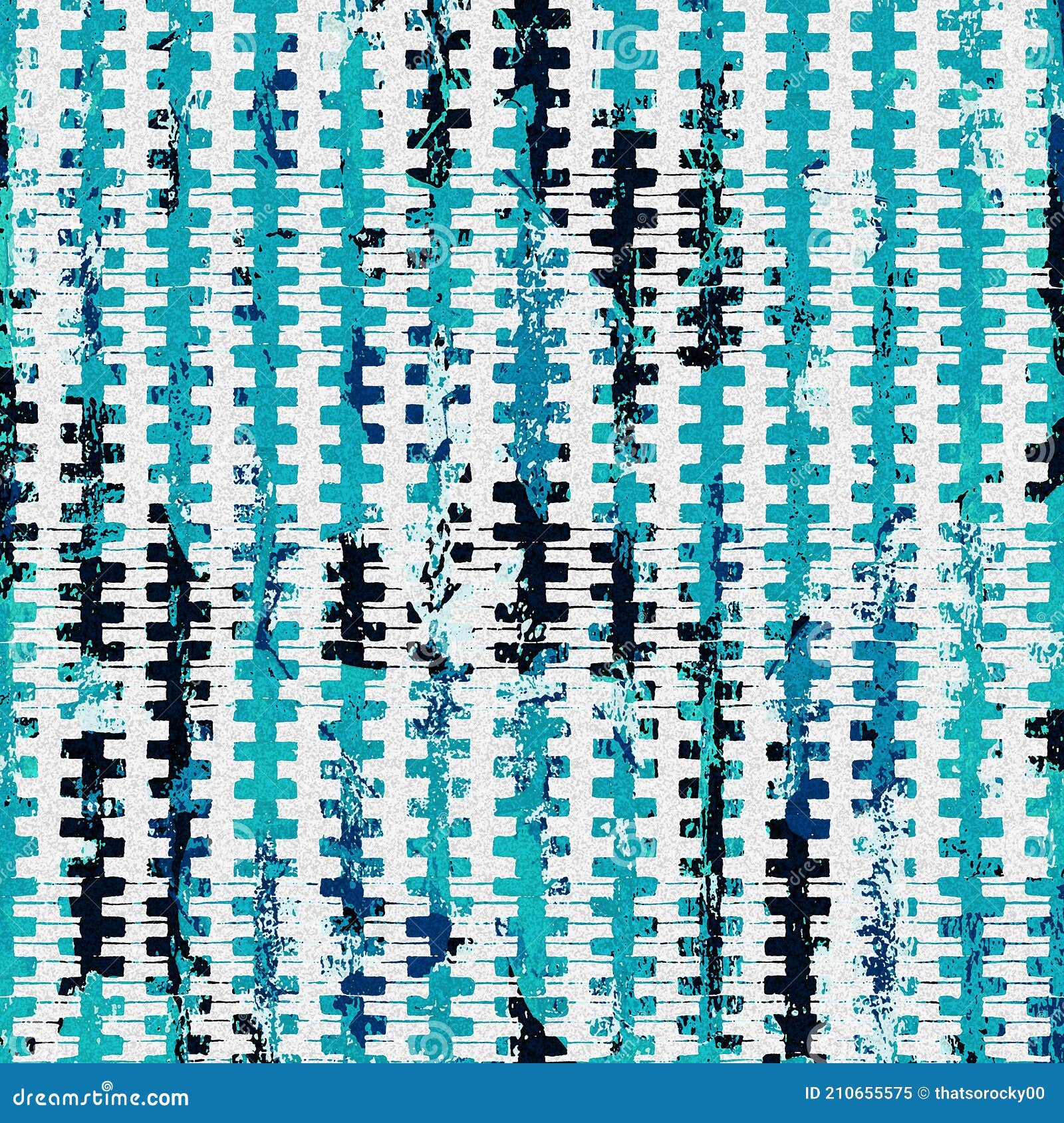 Geometric Boho Style Tribal Pattern with Distressed Texture and Effect ...