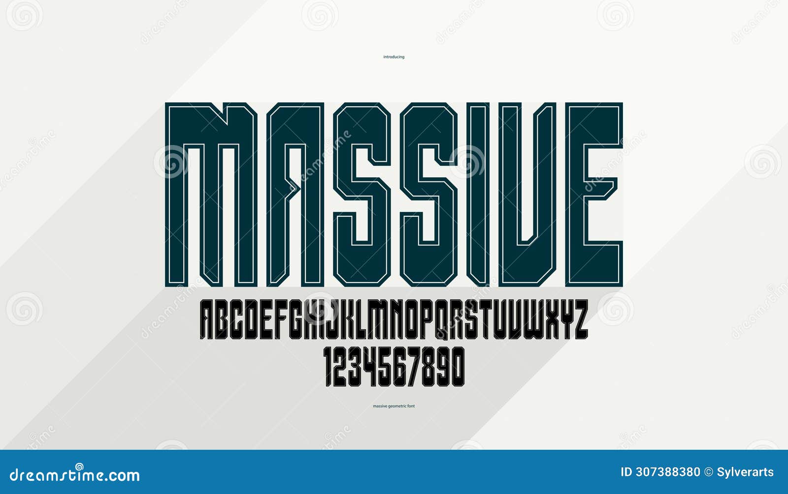 Geometric Bold and Strong Vector Font for Logos and Emblems, Heavy ...