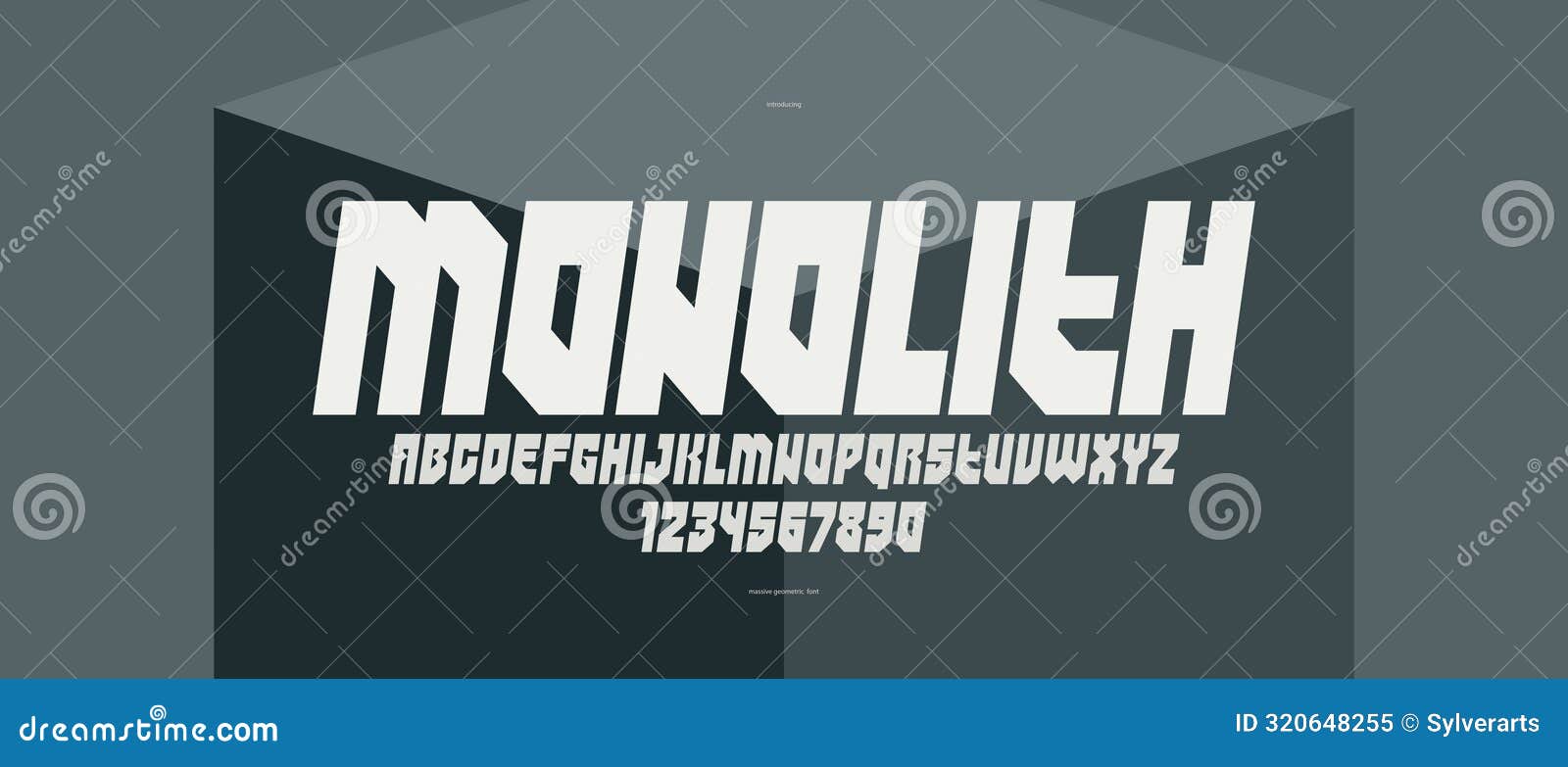 Geometric Bold and Strong Vector Font for Logos and Emblems, Heavy ...