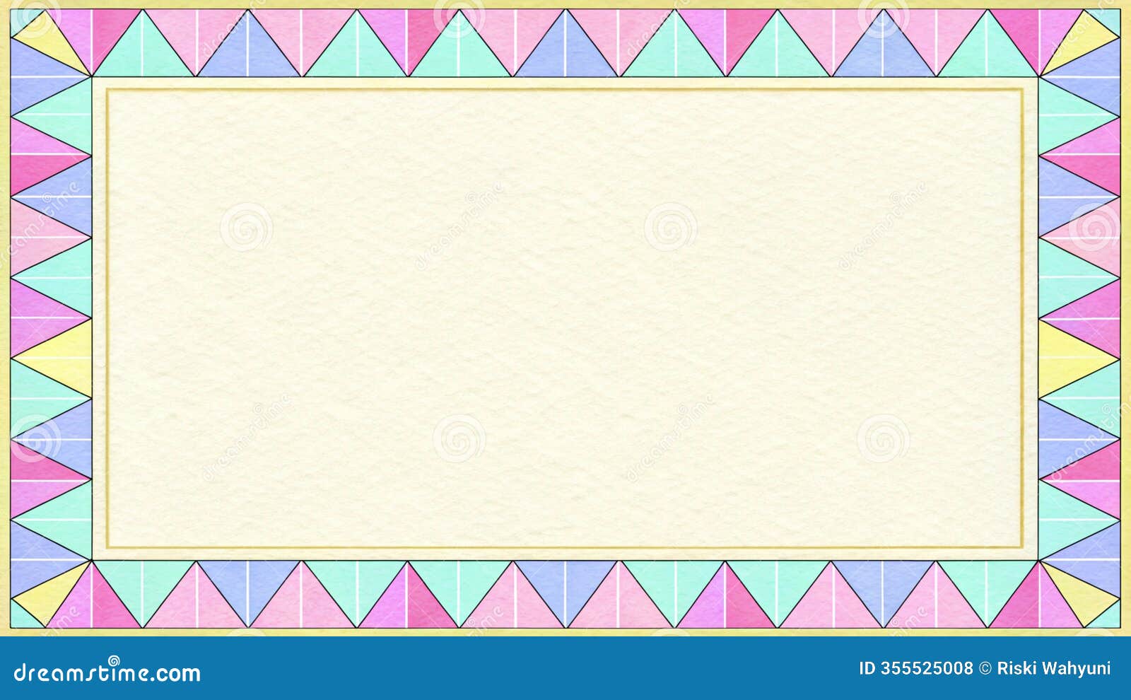 Geometric Border Pattern with Paper Texture and Cotton Candy Dreams ...
