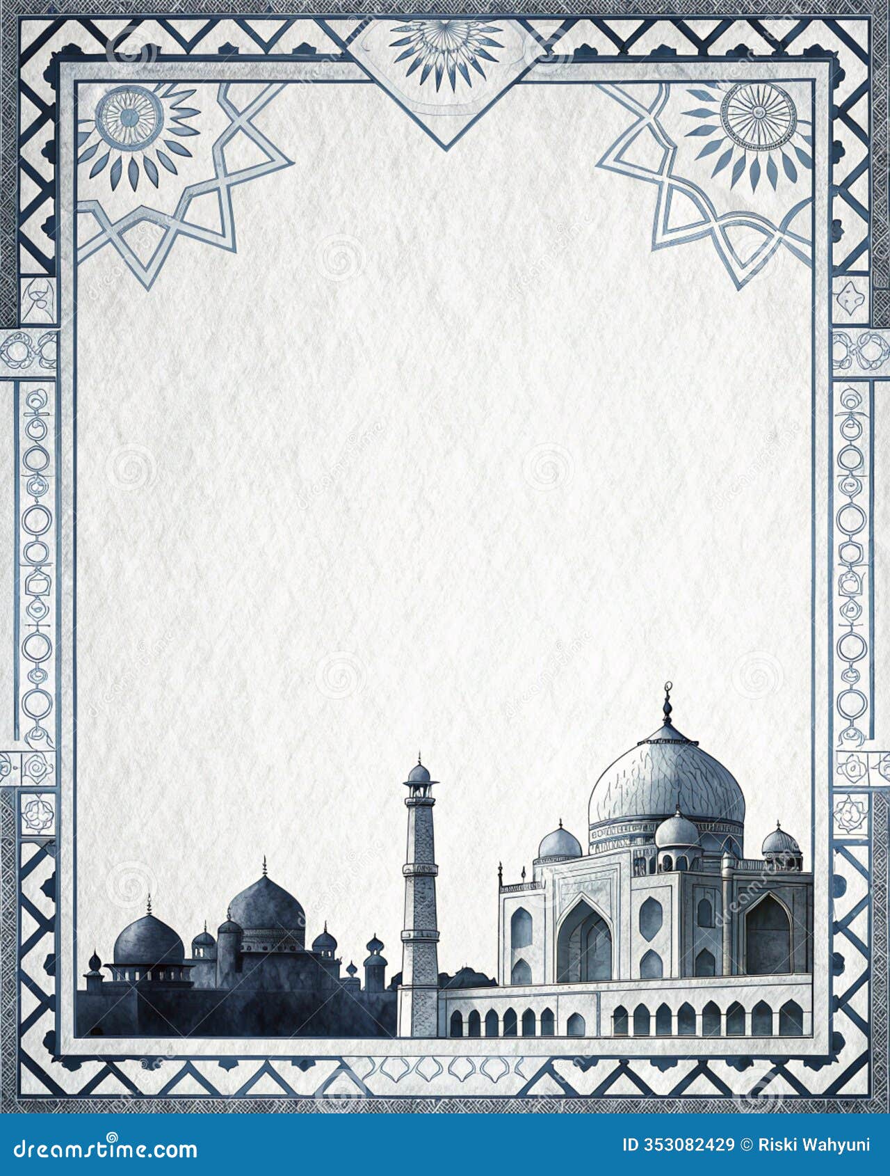 Geometric Border Pattern with Paper Texture and Modern Grayscale ...