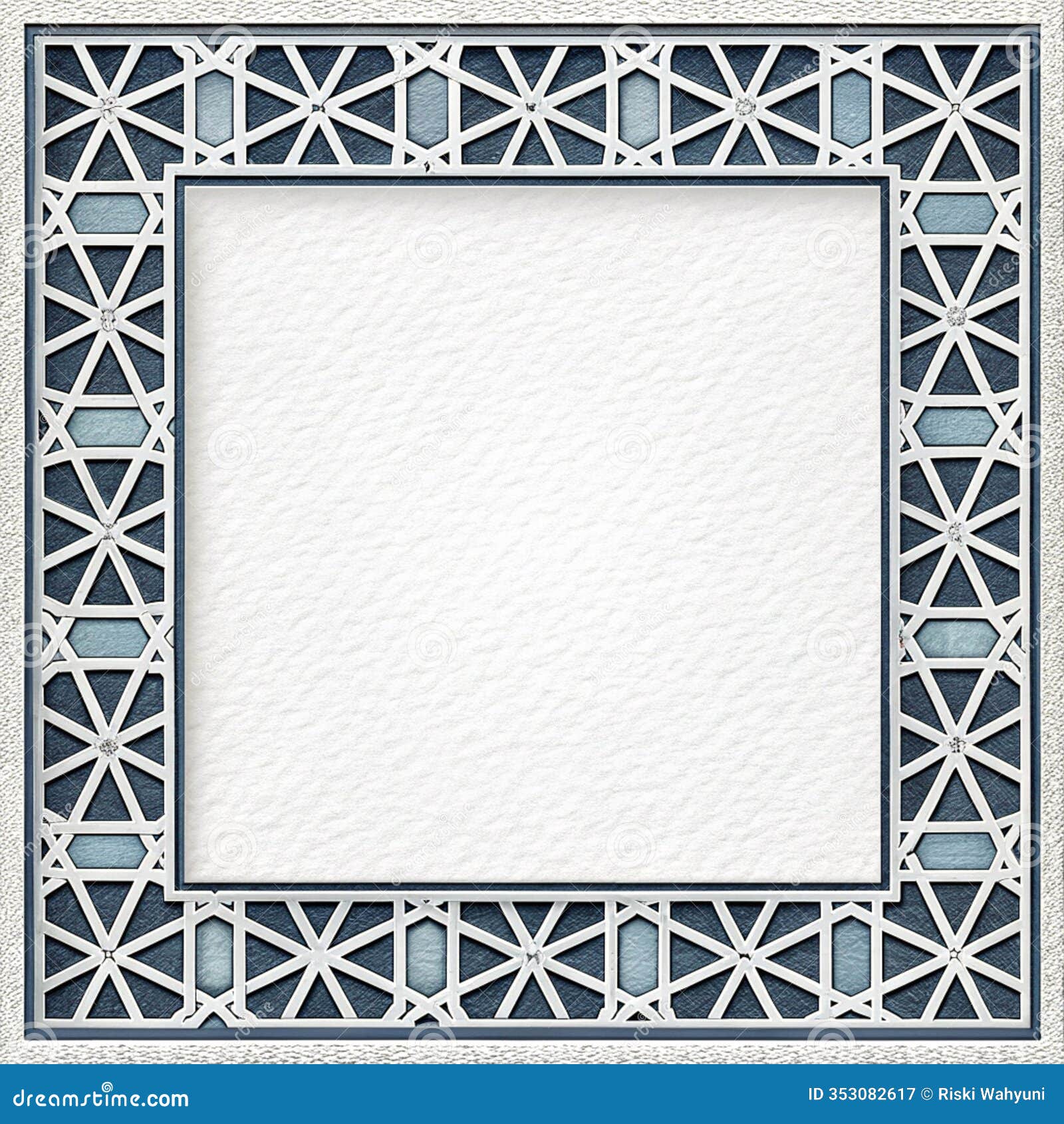 Geometric Border Pattern with Paper Texture and Modern Grayscale ...
