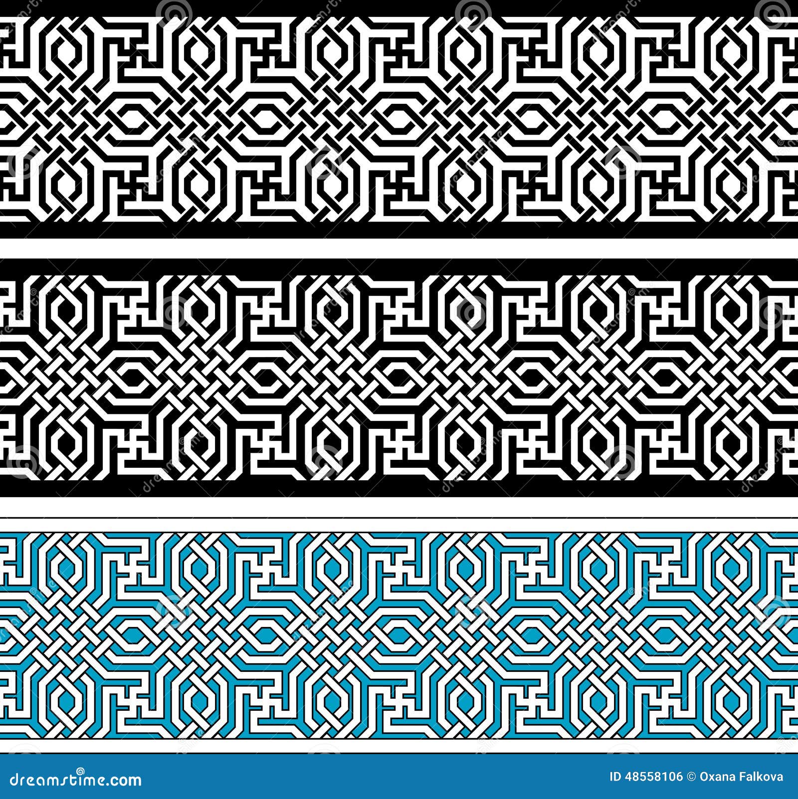 Geometric border stock vector. Illustration of border - 48558106