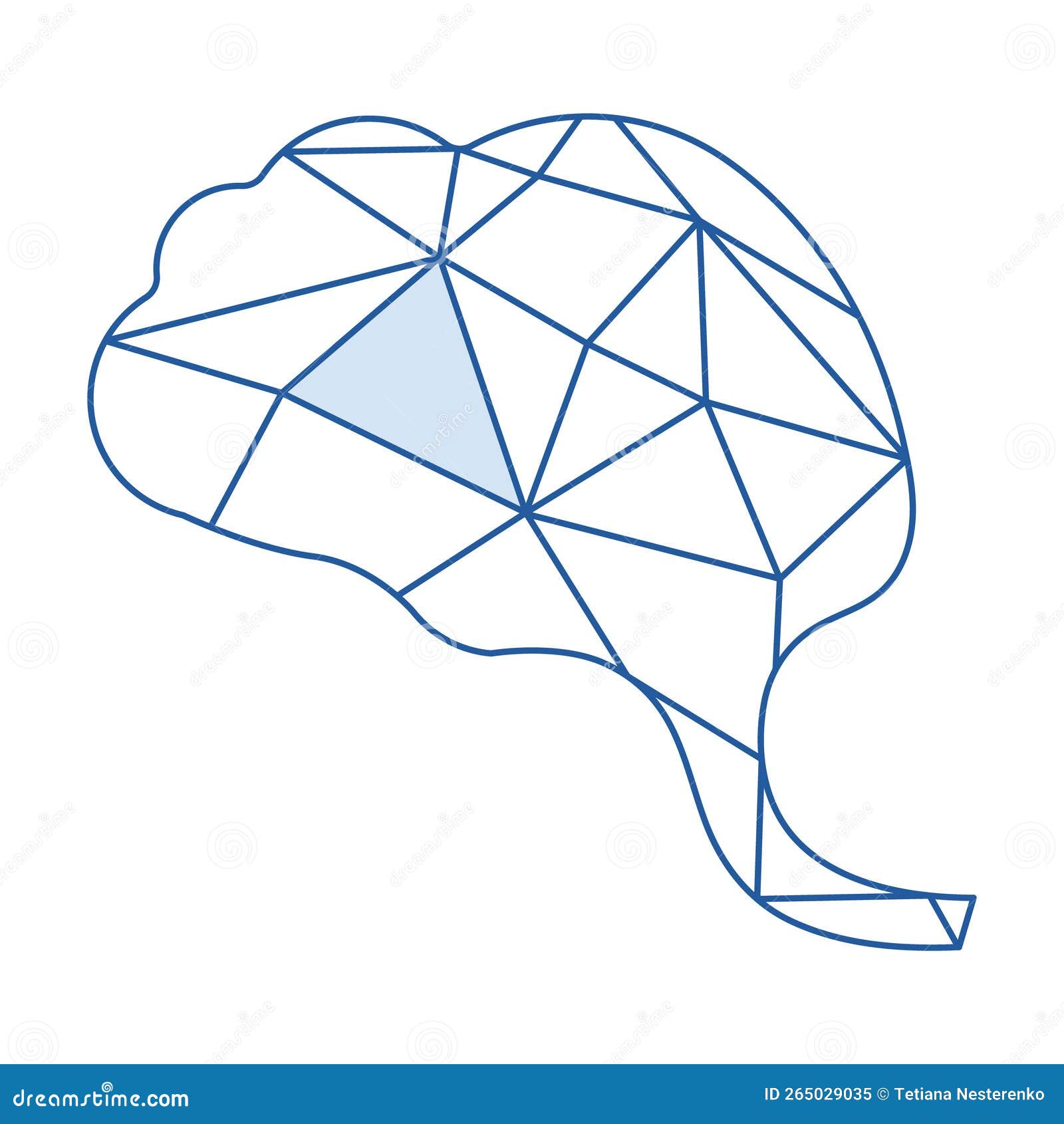 Geometric Brain Brochure Element Design Stock Vector - Illustration of ...