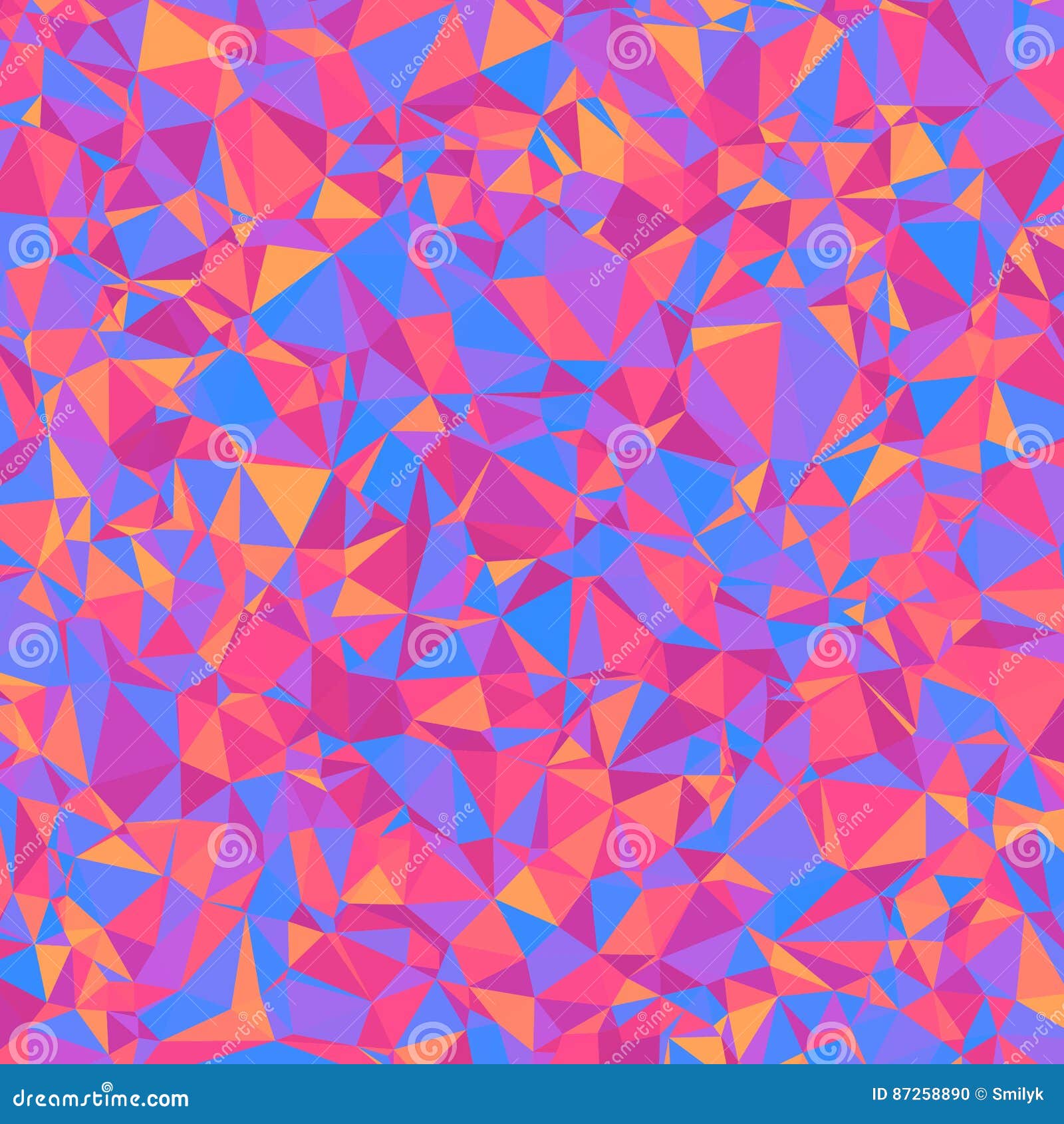 Geometric Bright Abstract Background of Asymmetric Triangles. Stock ...