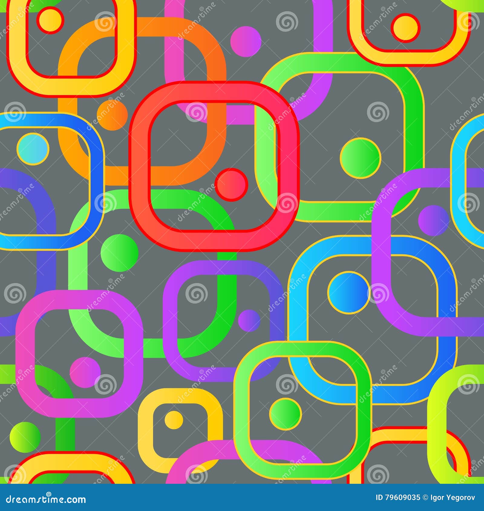 Geometric Bright Seamless Pattern Stock Vector - Illustration of modern ...