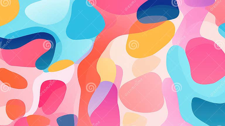 Geometric Bright Shapes Background Stock Illustration - Illustration of ...