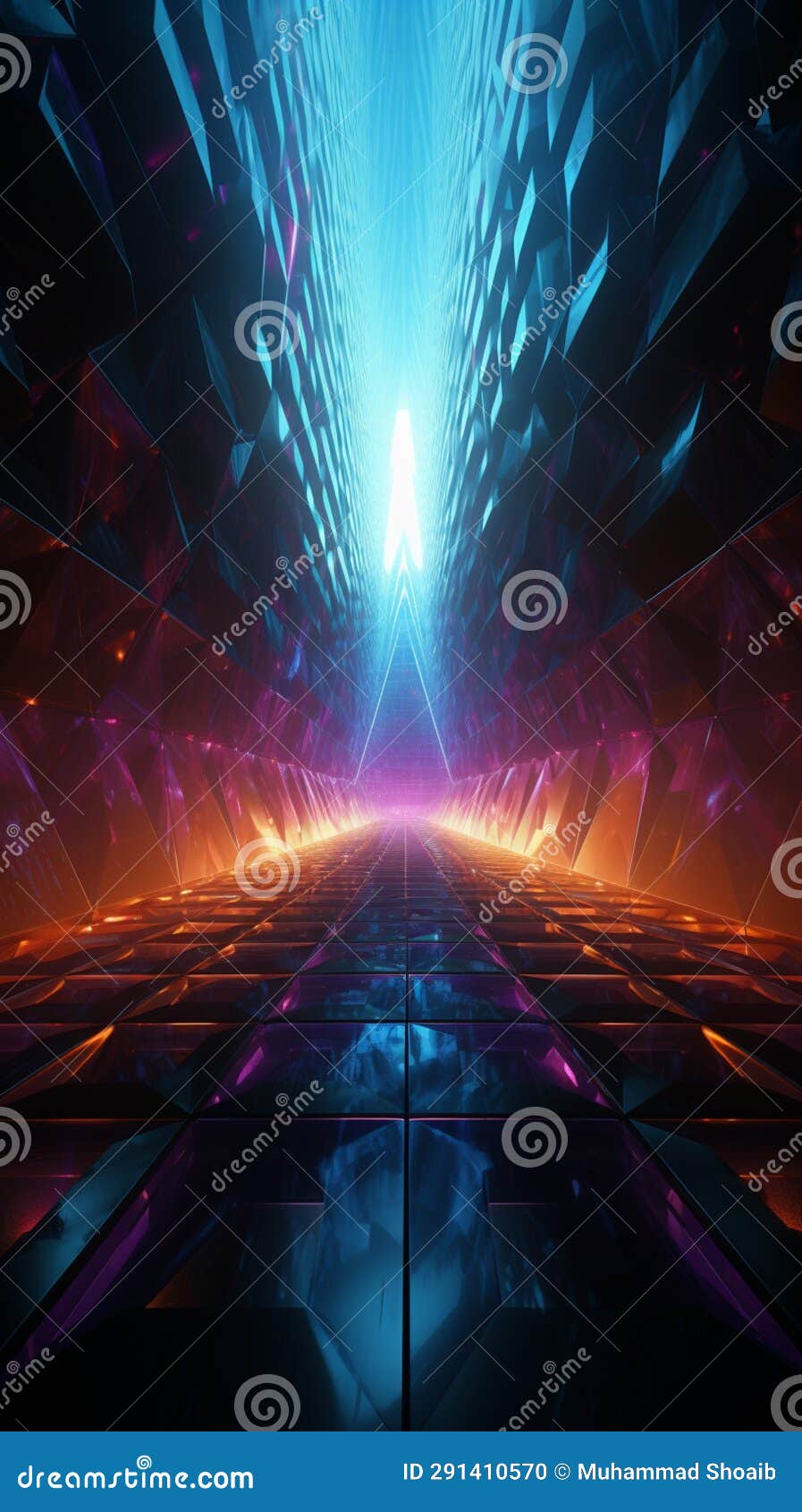 Geometric Brilliance Bathed in Neon, a Visual Spectacle for Dynamic ...