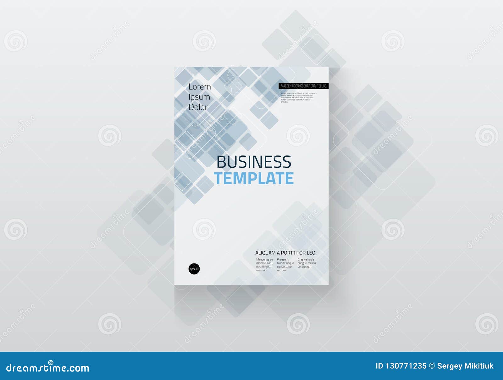 Geometric Brochure Design Template Stock Vector - Illustration of ...